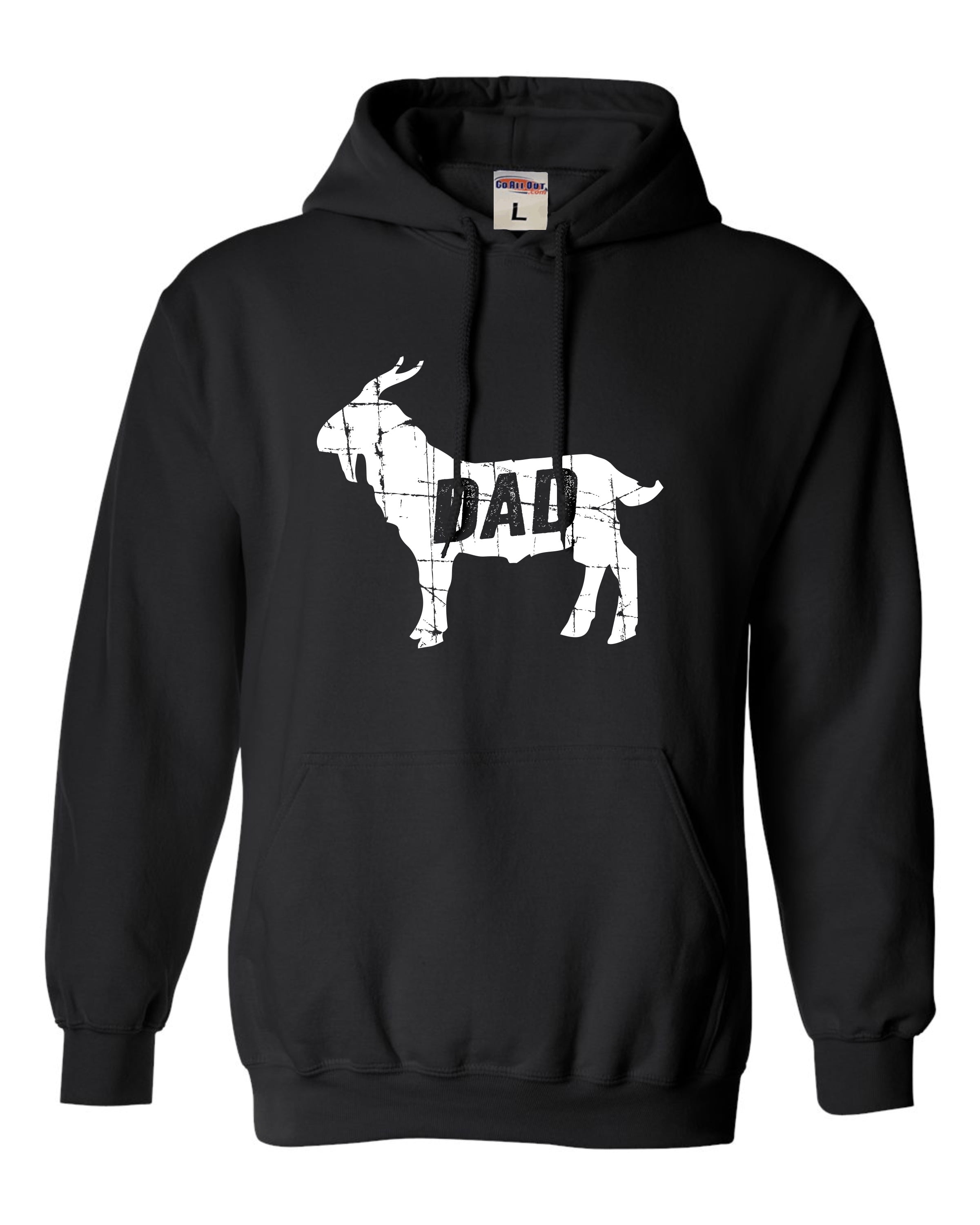Adult GOAT Dad Greatest Of All Time Funny Father's Day Sweatshirt ...