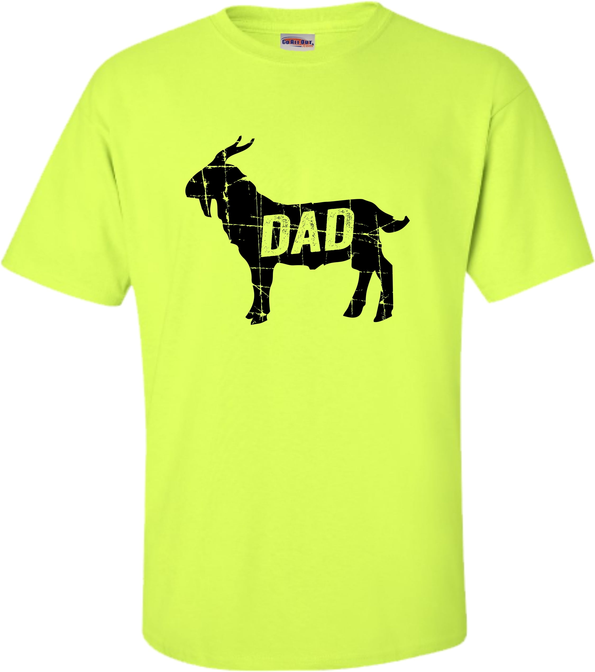 Adult GOAT Dad Greatest Of All Time Funny Father's Day T-Shirt ...