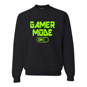 Adult Gamer Mode On Funny Gaming Sweatshirt Hoodie - Walmart.com