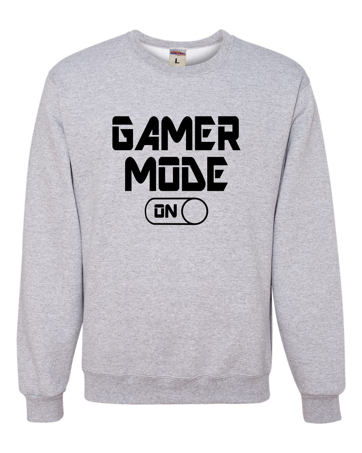 Adult Gamer Mode On Funny Gaming Sweatshirt Crewneck - Walmart.com