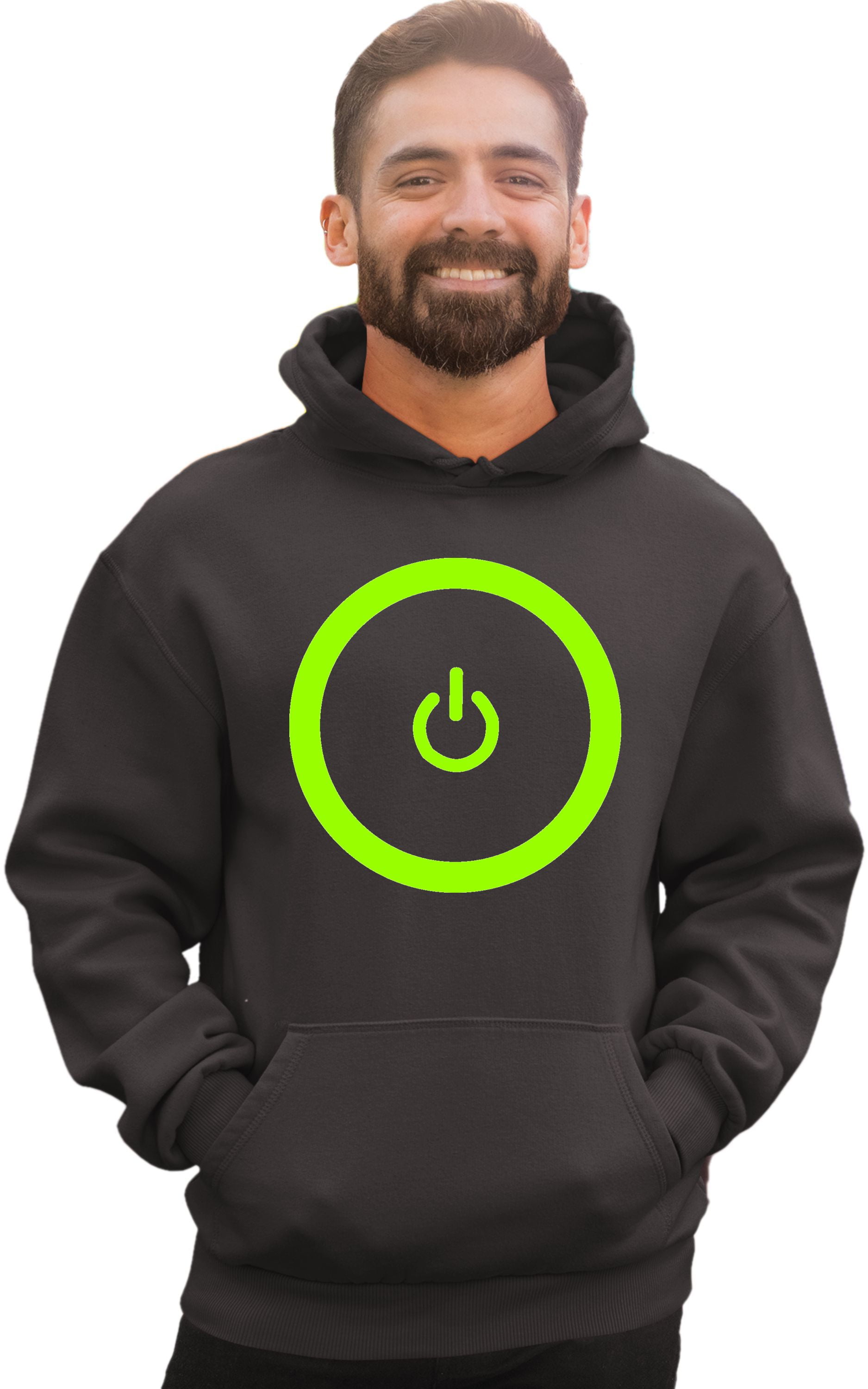 Adult Gaming Power Button Gamer Pride Sweatshirt Hoodie - Walmart.com