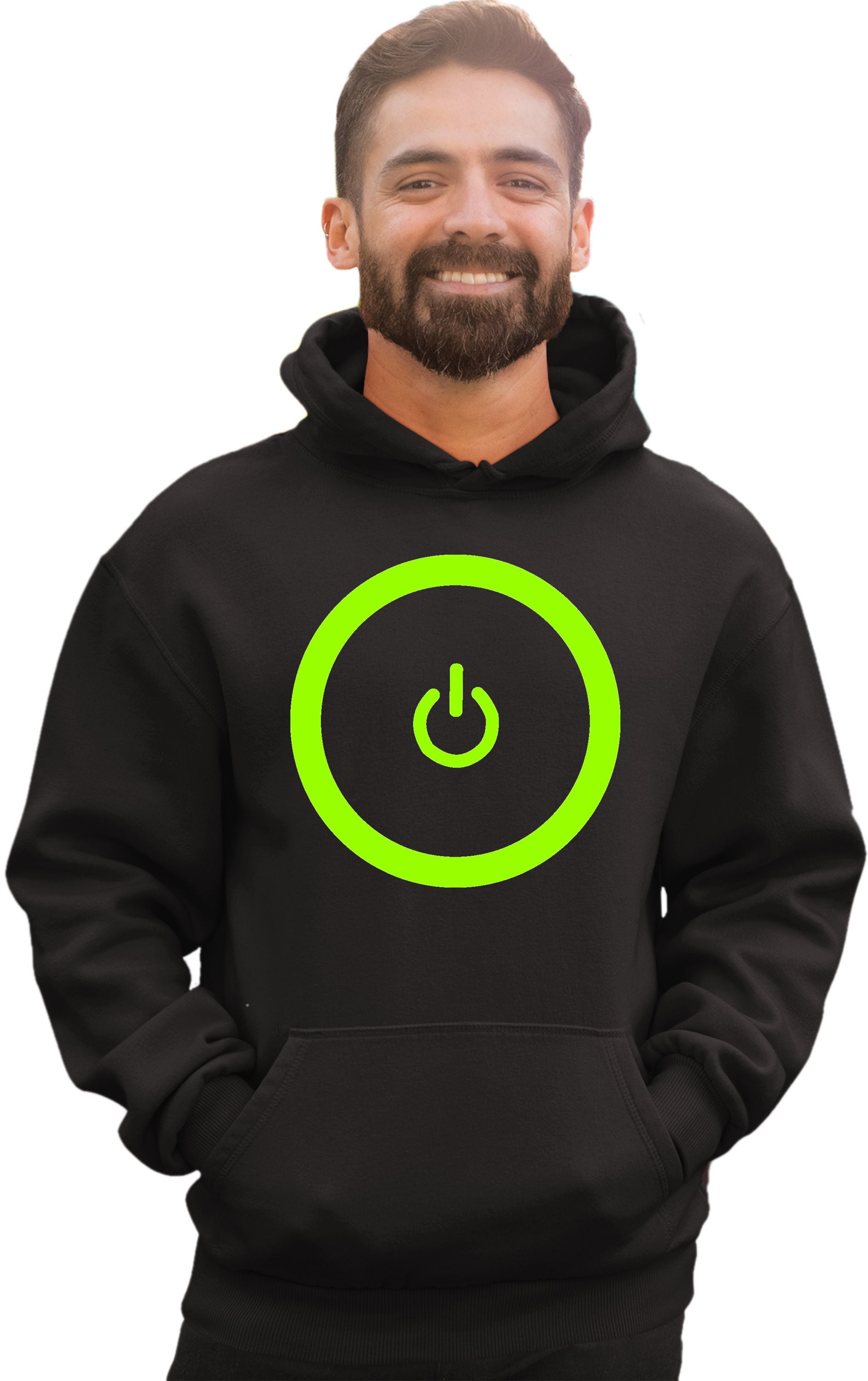 Adult Gaming Power Button Gamer Pride Sweatshirt Hoodie - Walmart.com