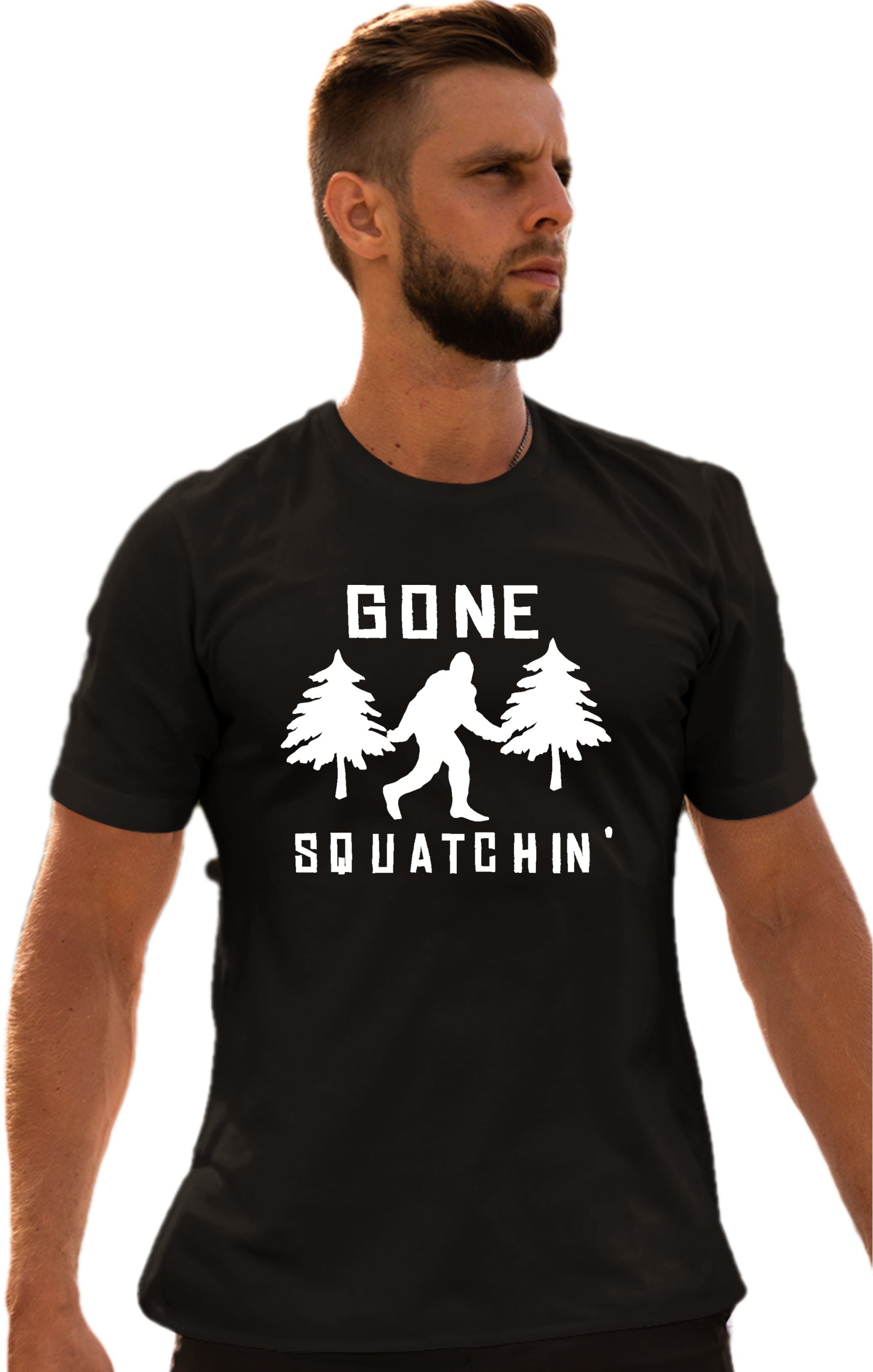 Adult Gone Squatchin' Gone Squatching Bigfoot Sasquatch T-Shirt ...