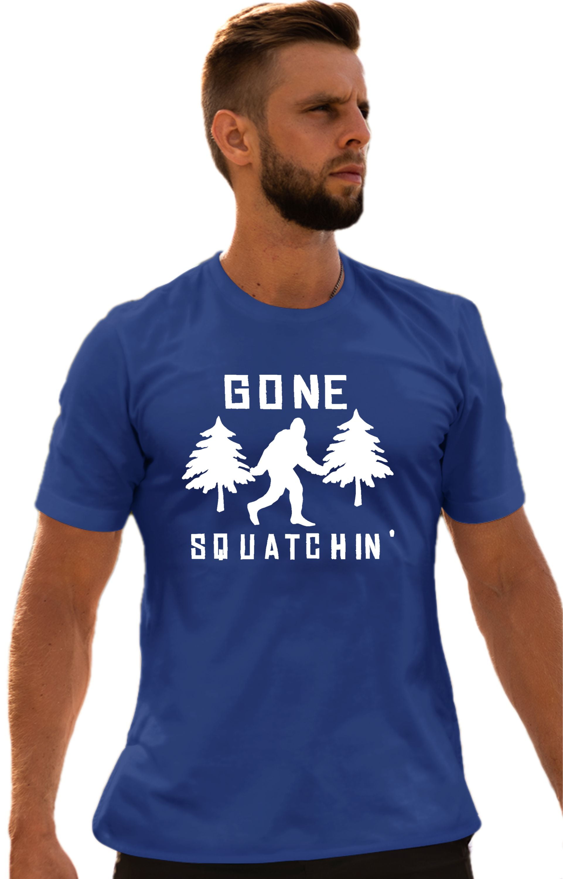 Adult Gone Squatchin' Gone Squatching Bigfoot Sasquatch T-Shirt ...