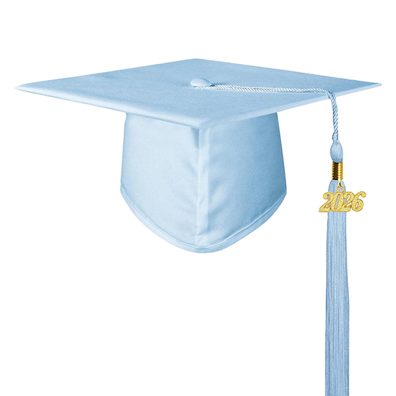 Adult Graduation Cap with Tassel 2026 for High School & Bachelor-Black ...