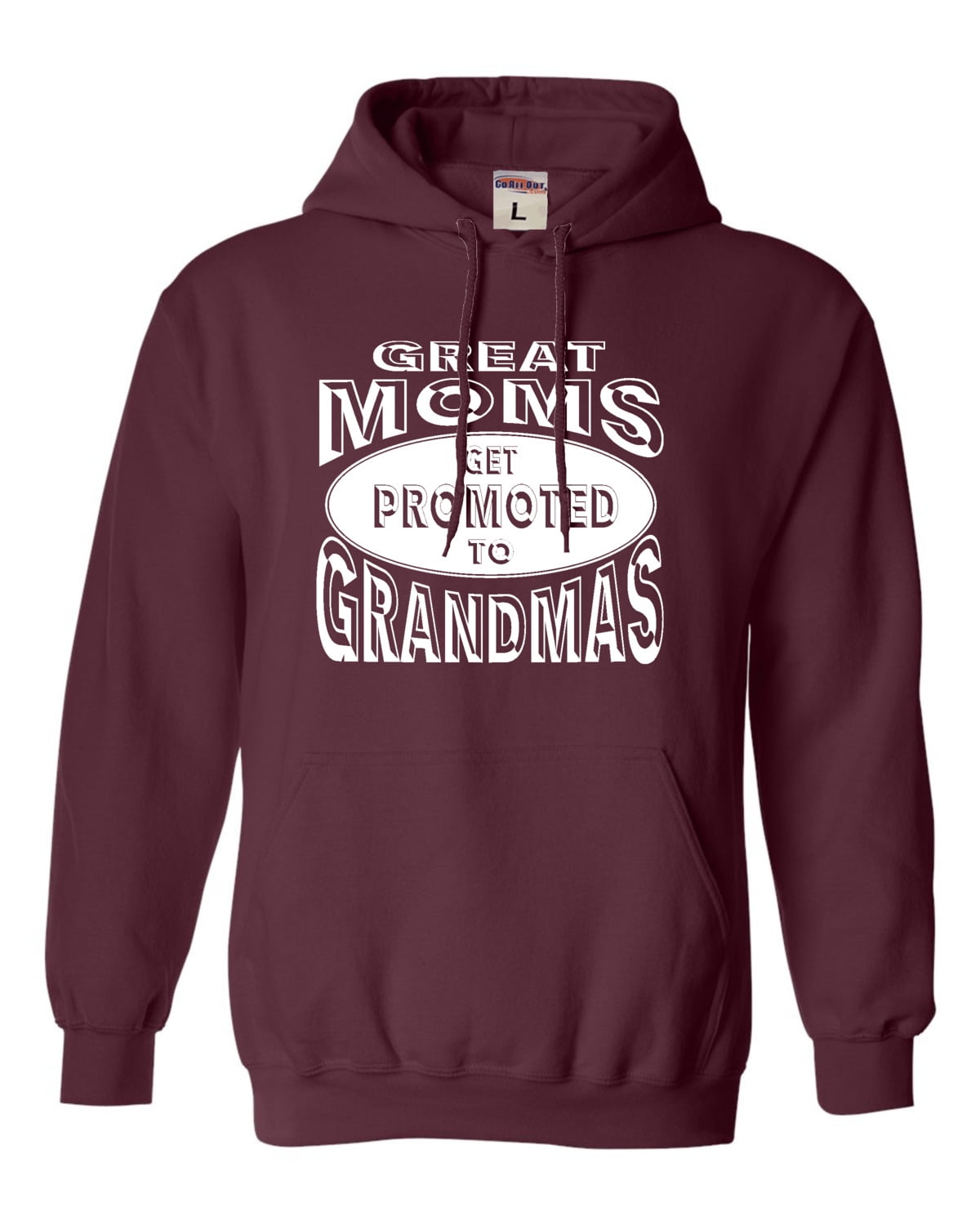 Adult Great Moms Get Promoted To Grandmas Funny New Mom Sweatshirt ...