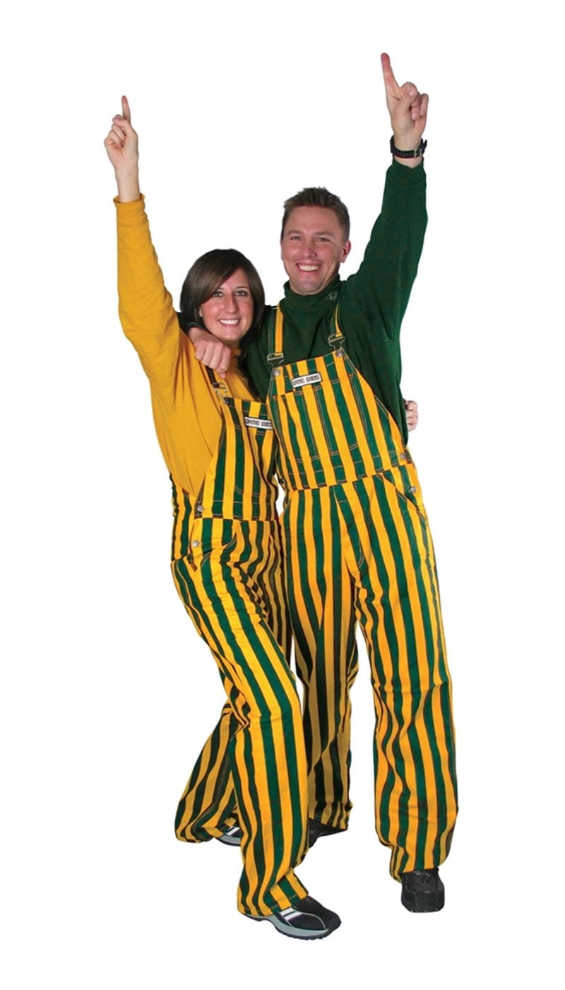 Adult Green & Yellow Striped Game Bibs Overalls, XX-Large - Walmart.com