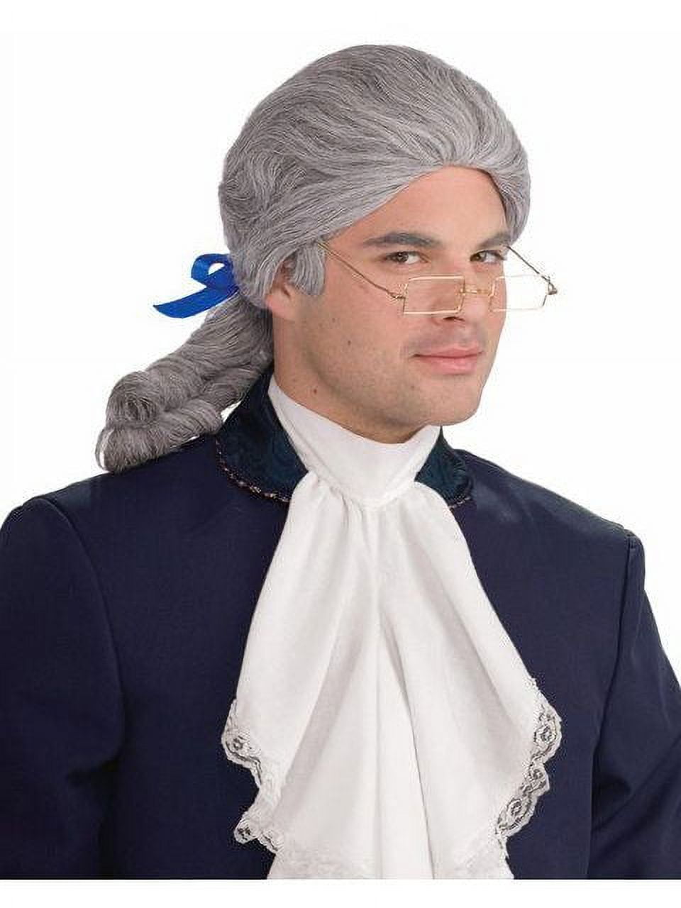 Adult Grey Duke Wig with Bow - Walmart.com