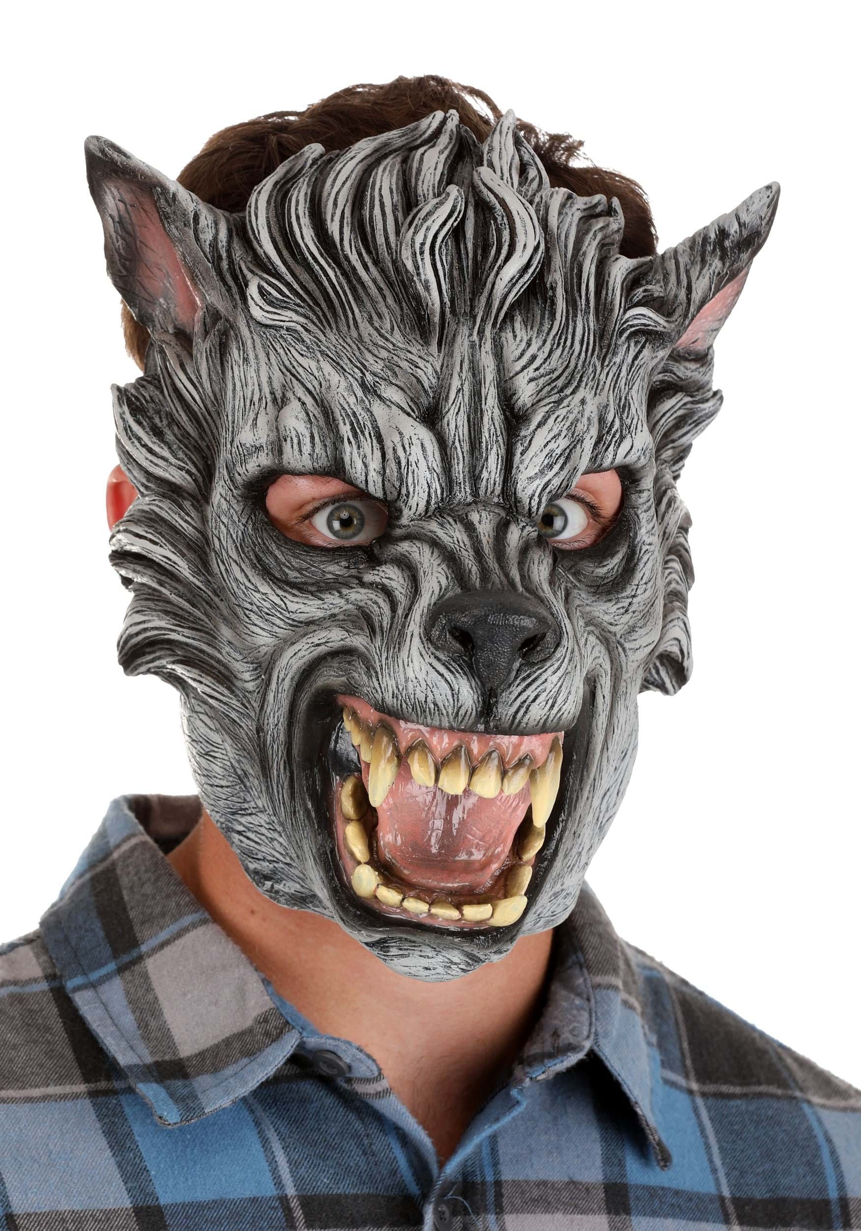 Adult Grey Wolf Mask - Walmart.com