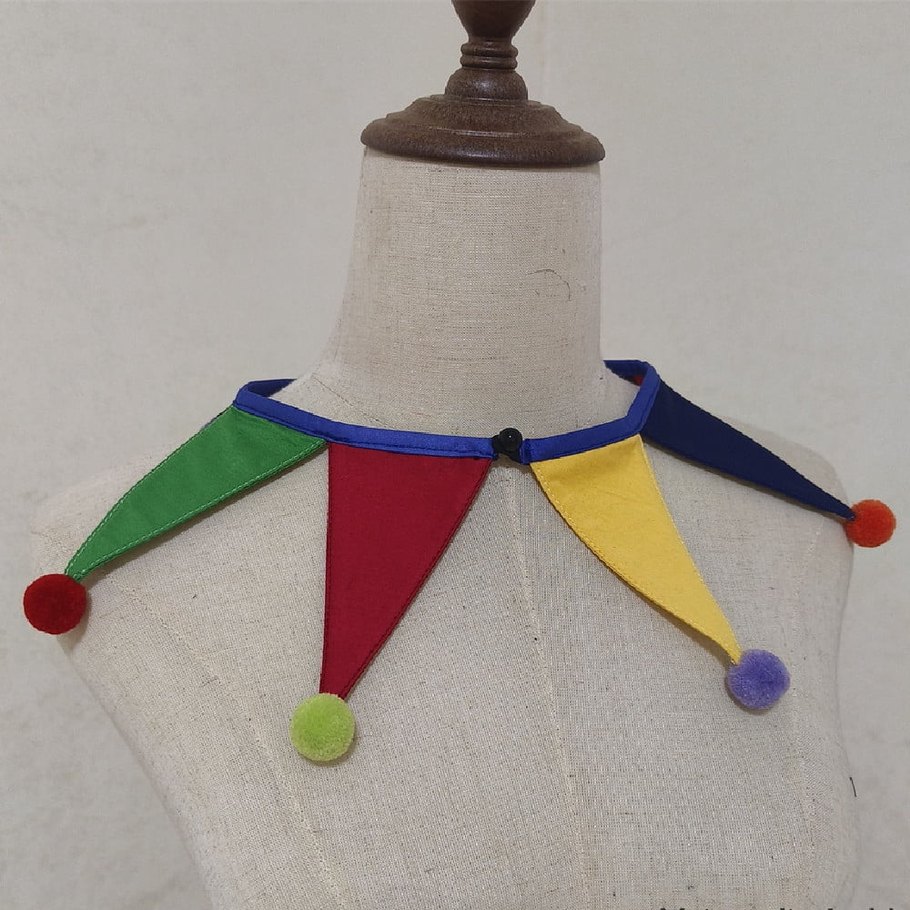 Adult Halloween Clown Collar Carnival Neck Collar Halloween Pointed ...