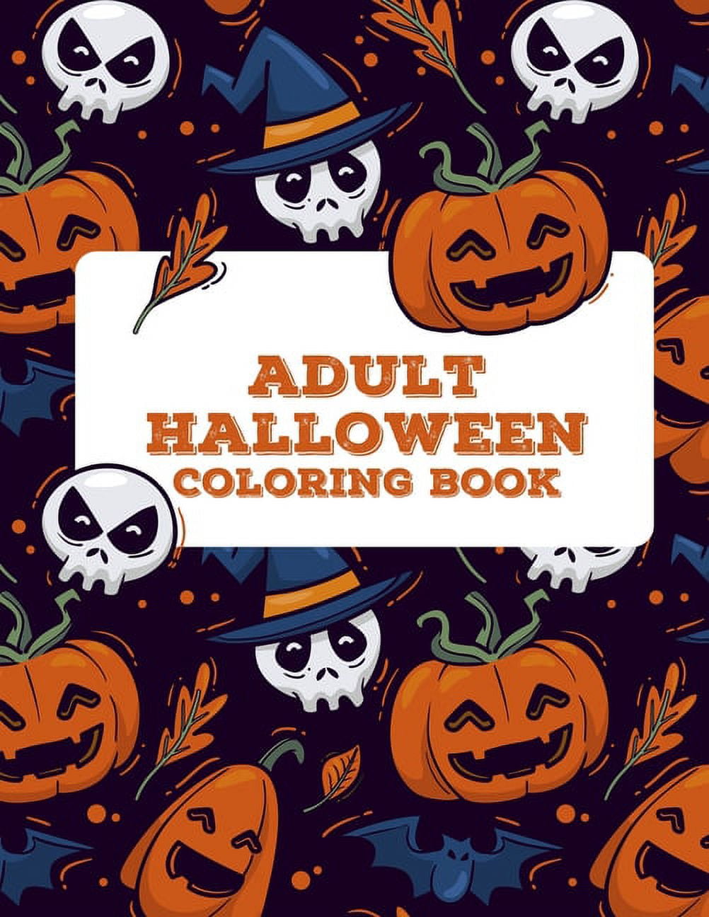 Adult Halloween Coloring Book (50 Unique Designs): Adult Coloring Books ...