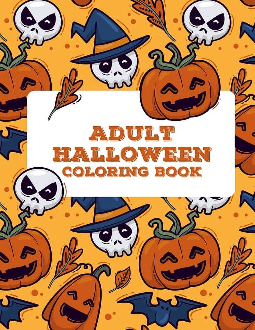 Adult Halloween Coloring Book (50 Unique Designs): Coloring Book For ...