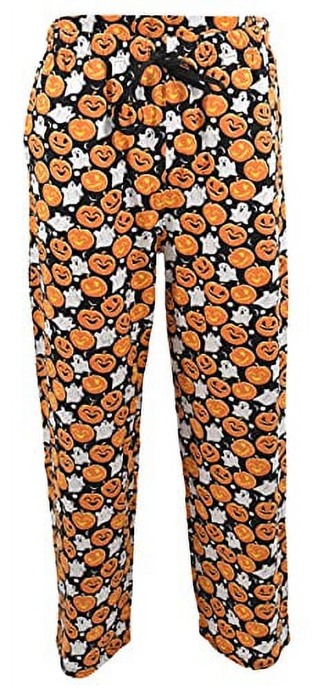 Adult Halloween Pumpkin Ghosts Pajama Pants (Sma, Orange) - Walmart.com