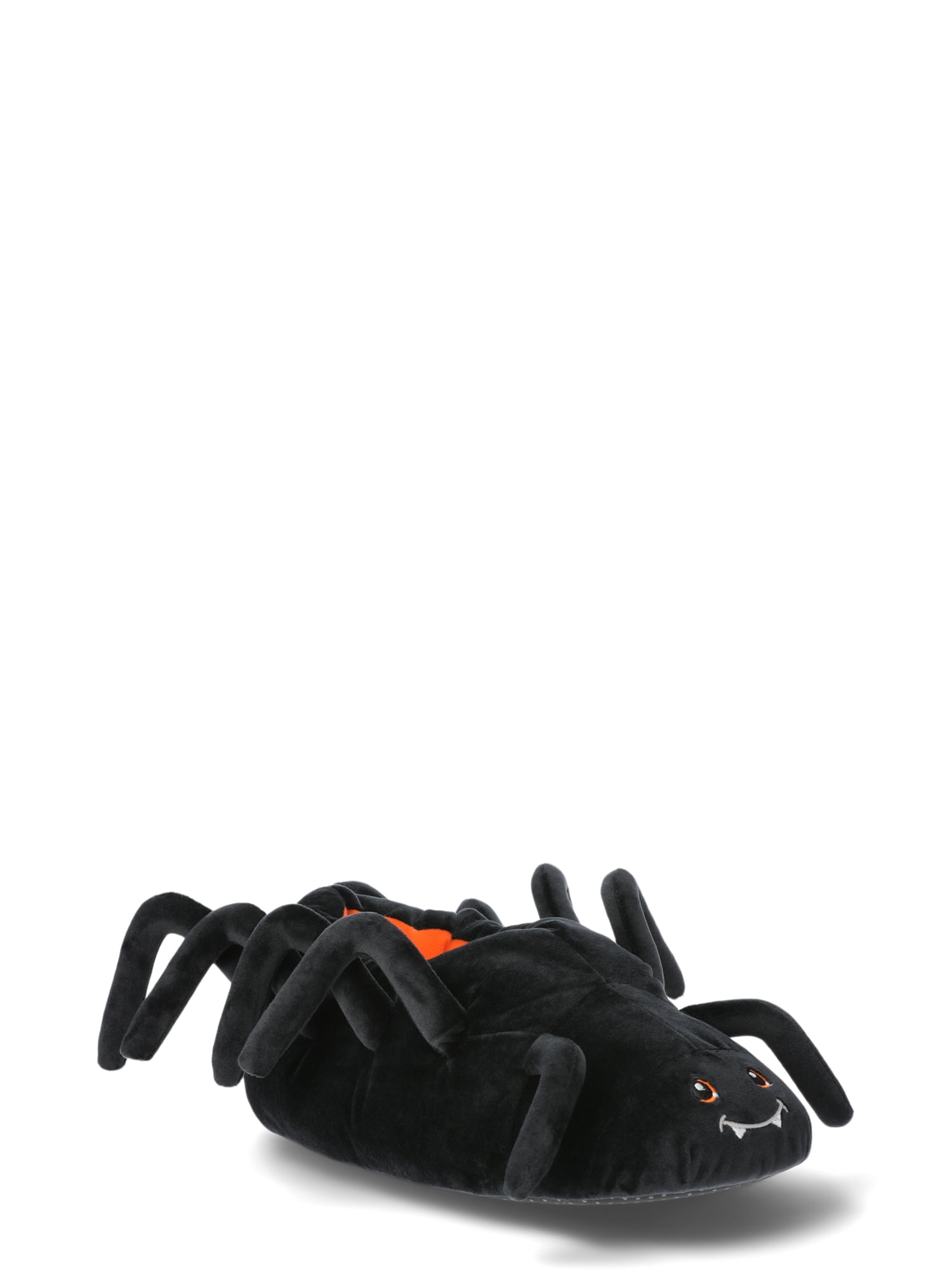 Way To Celebrate Adult Halloween Spider Plush Slippers Cozy House Shoes ...