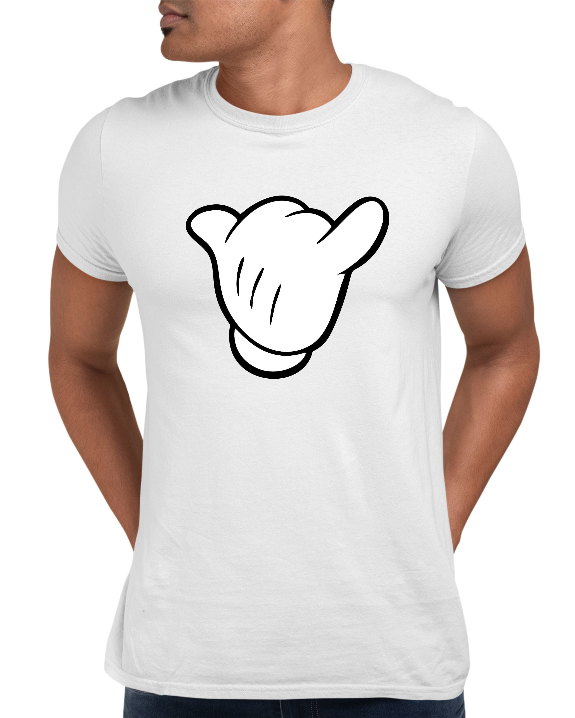 Adult Hang Loose Cartoon Hand Mickey Shaka Sign T-Shirt - Walmart.com