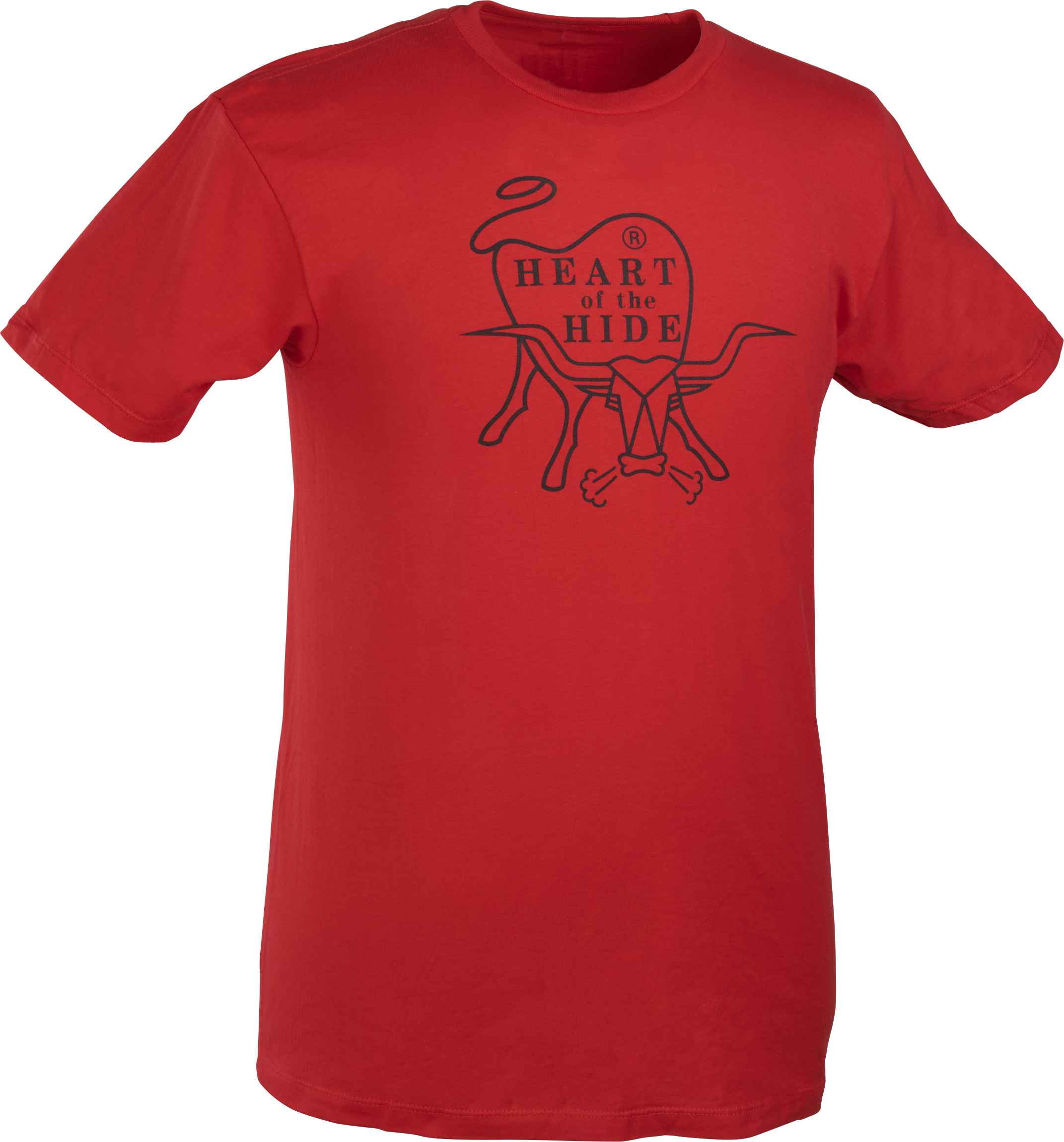 Adult Heart of the Hide Bull T-Shirt | Scarlet | XLRG - Walmart ...