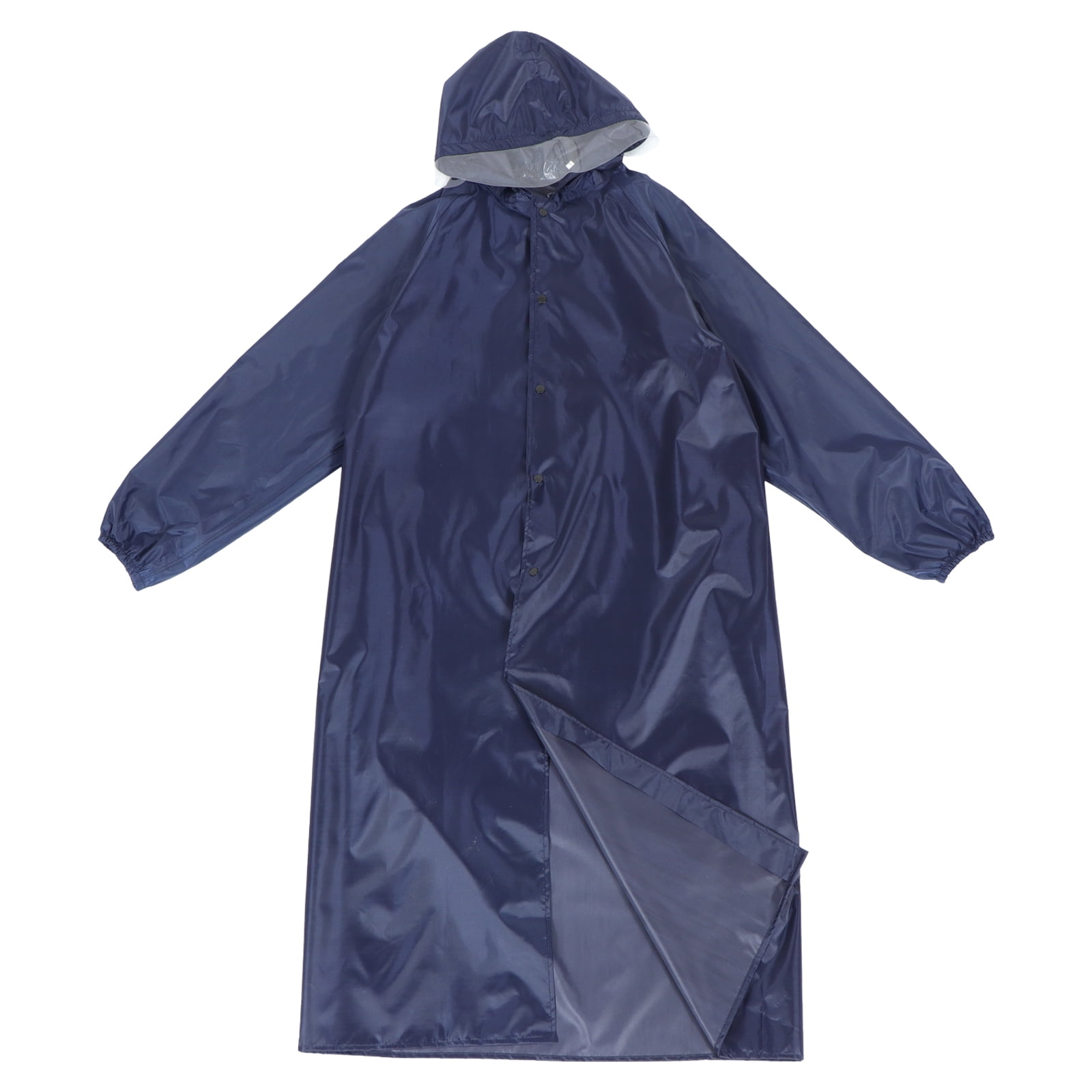 Dark Blue Outdoor Raincoat with Reflective Tape for Adults Hoodie ...