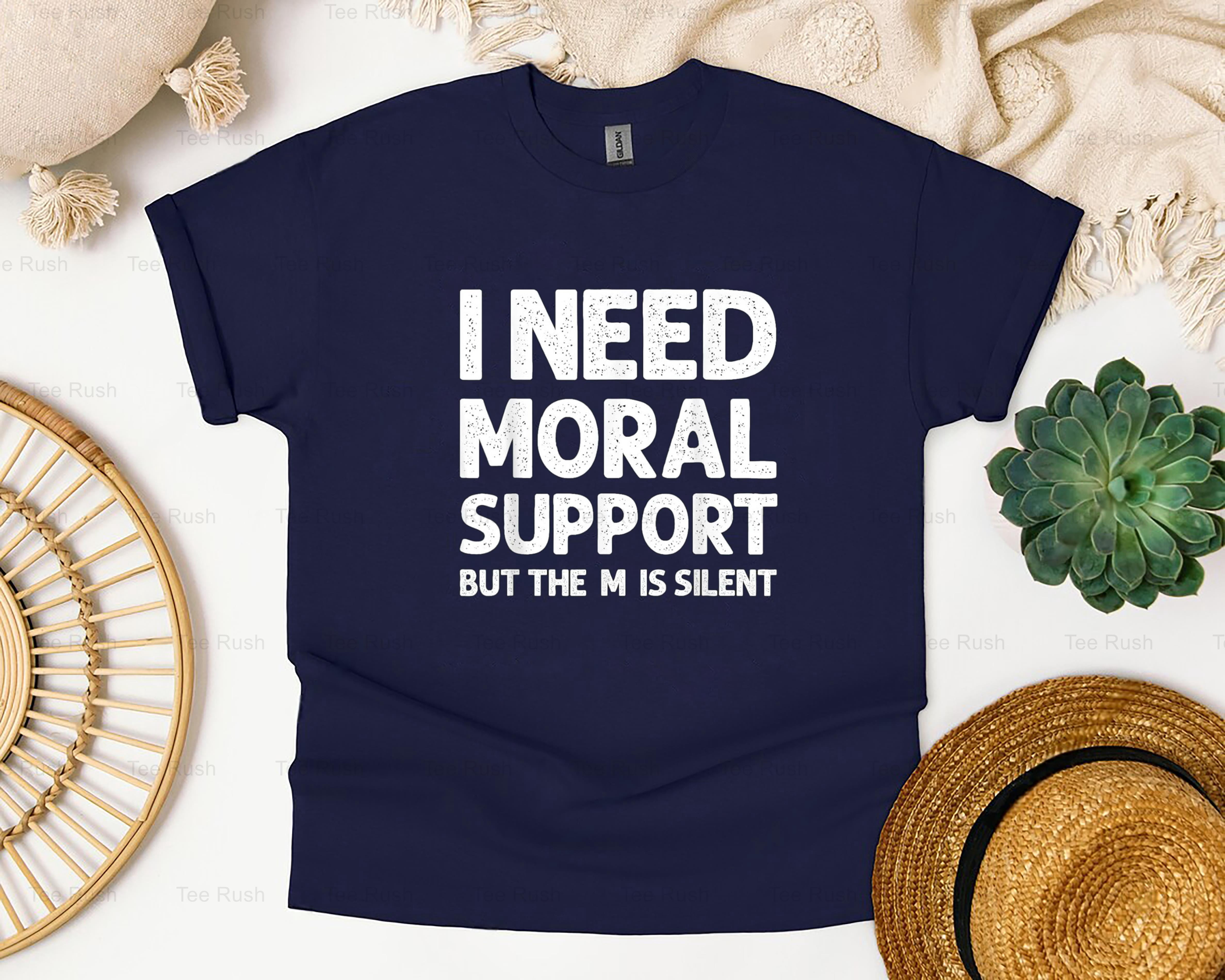 Adult Humor Need Moral Support M Silent Funny Saying Quote Sarcastic,T ...