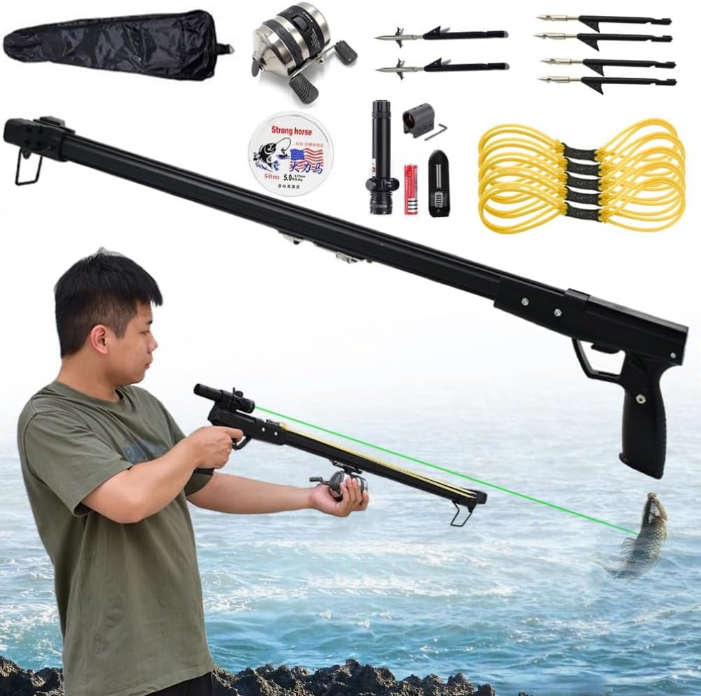 Piaoyu outdoor hunting and fishing slingshot with flat strap and safety ...