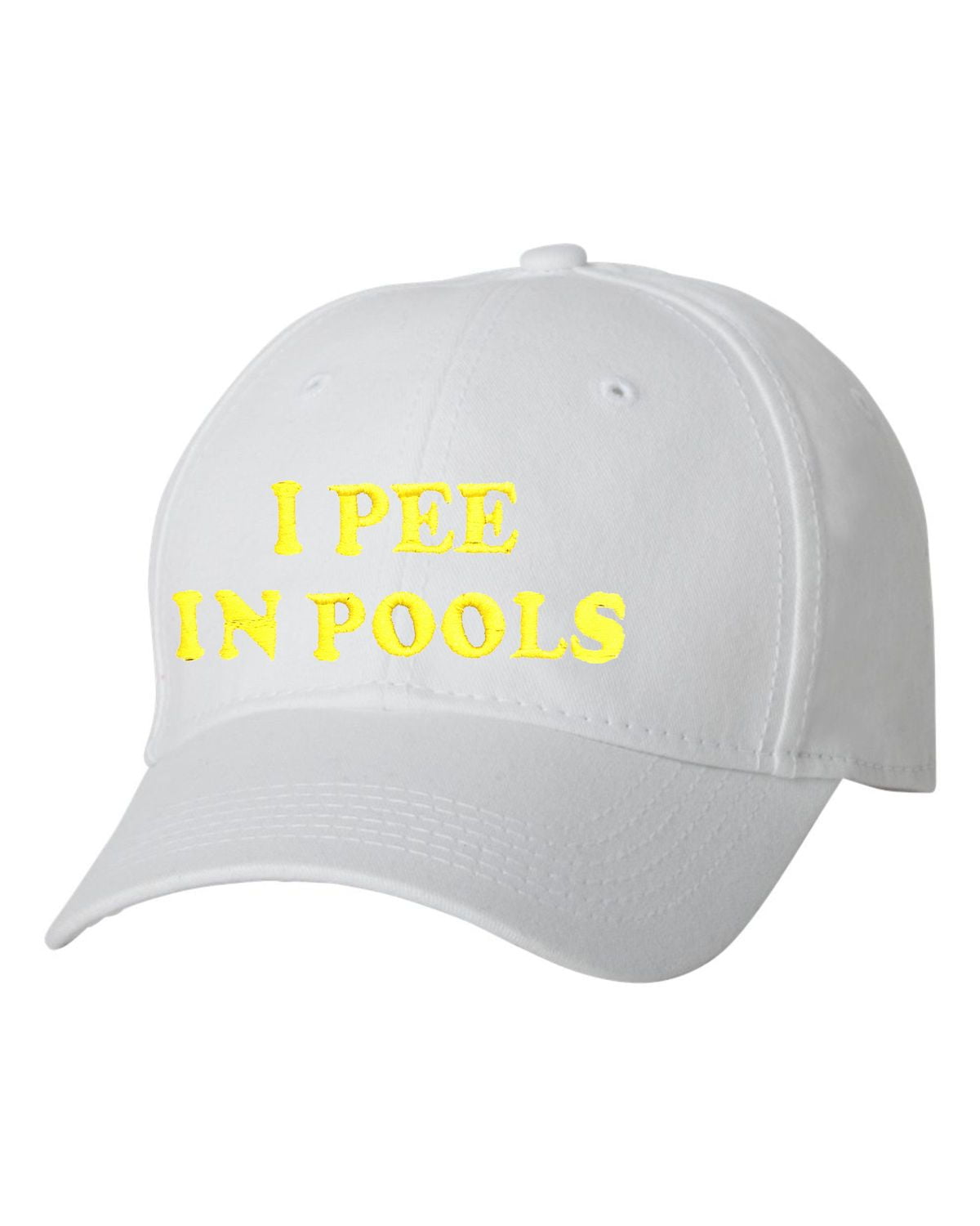 Adult I Pee In Pools Embroidered Dad Hat Structured Cap - Walmart.com