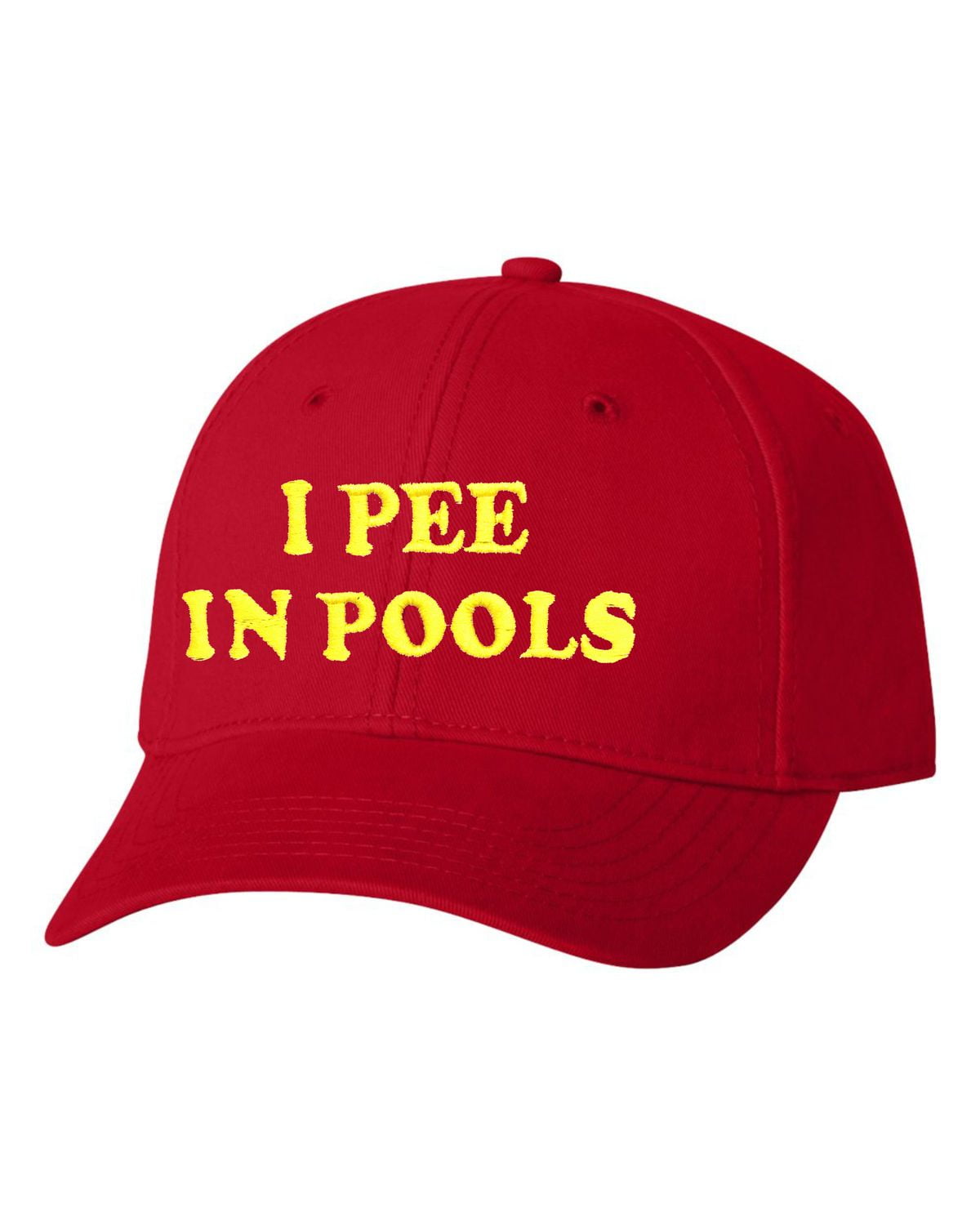 Adult I Pee In Pools Embroidered Dad Hat Structured Cap - Walmart.com