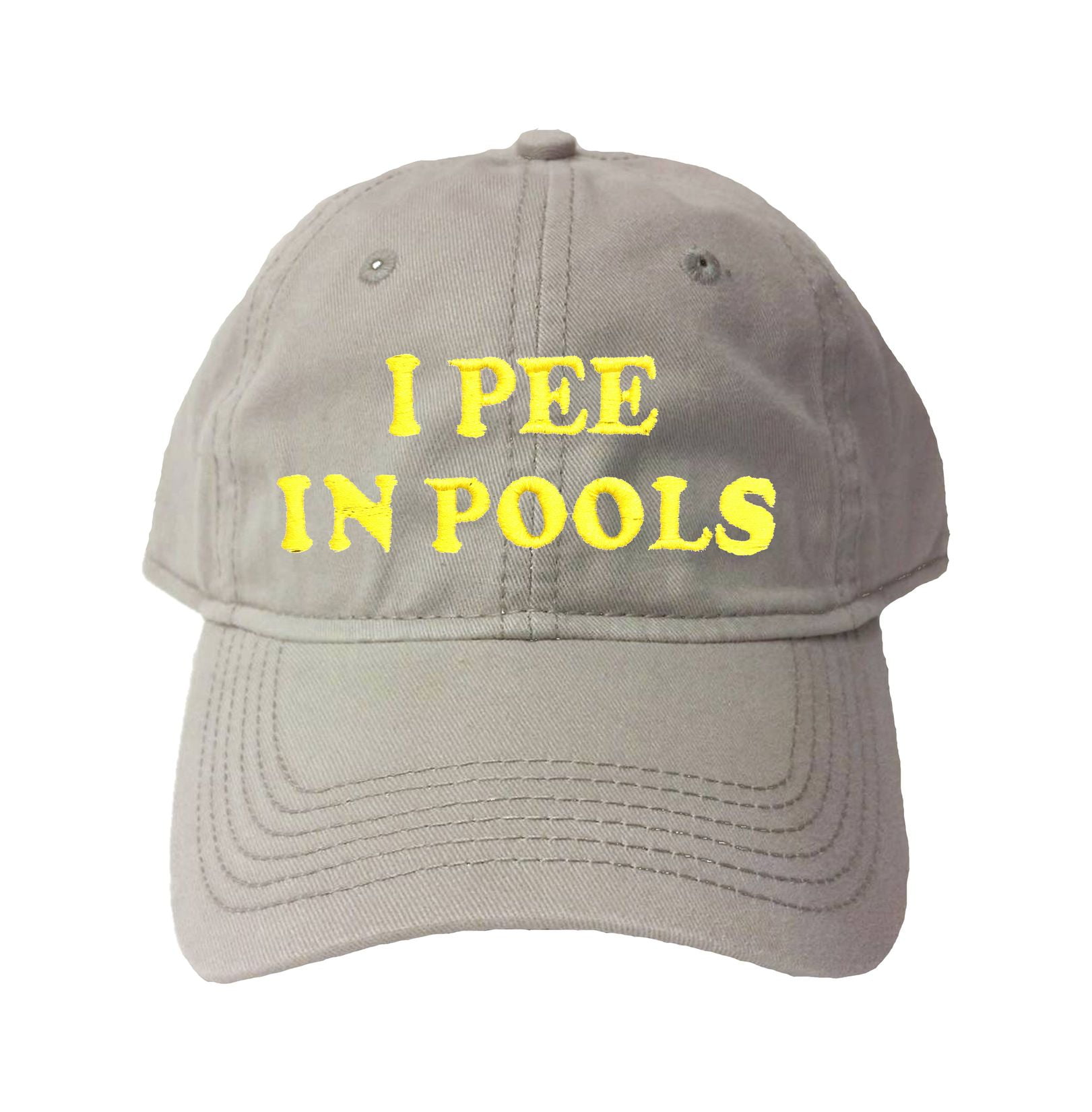 Adult I Pee In Pools Embroidered Deluxe Dad Hat - Walmart.com