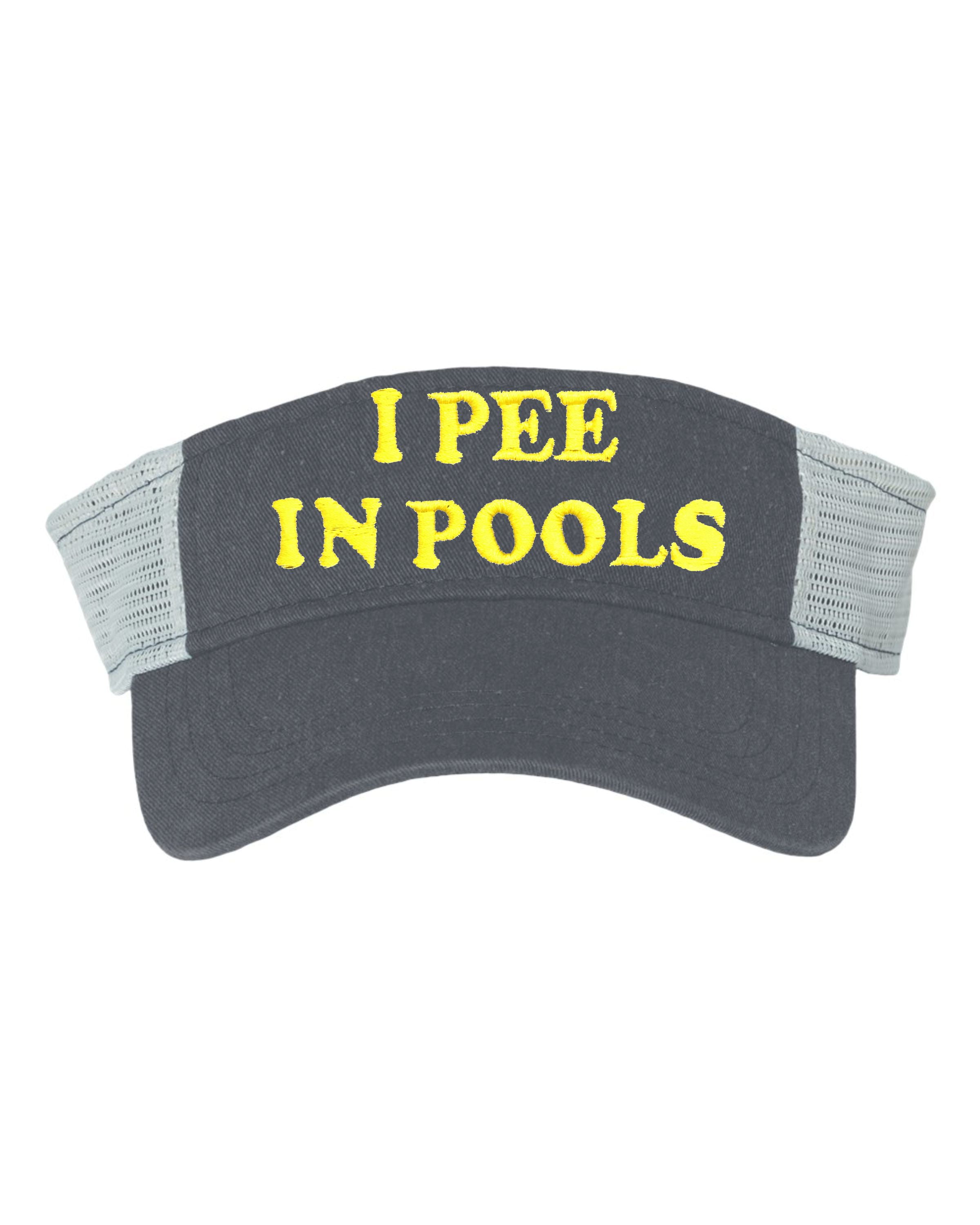Adult I Pee In Pools Embroidered Visor Dad Hat - Walmart.com