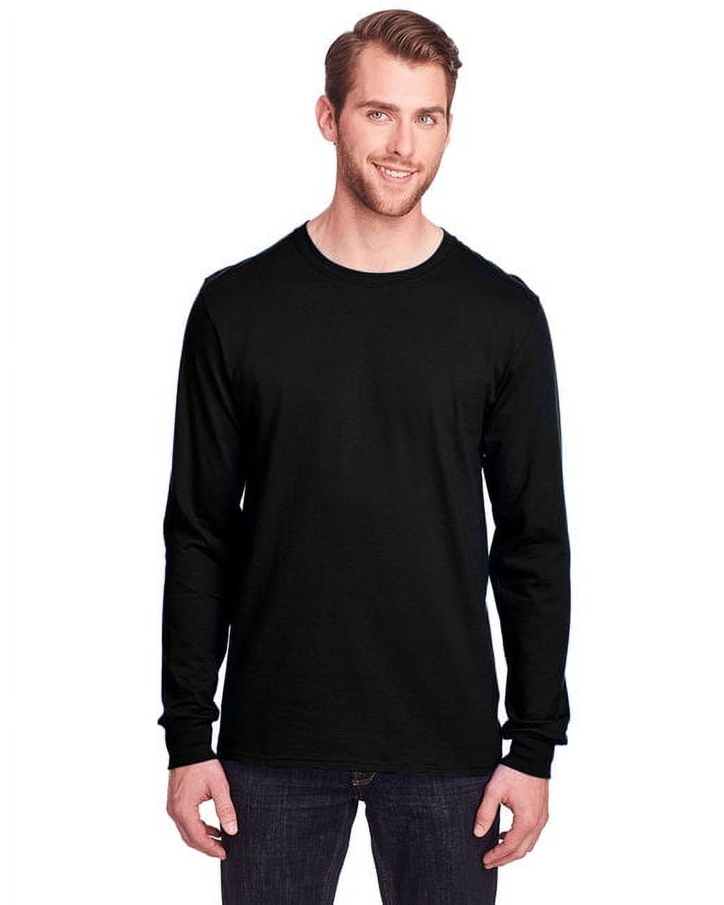 Adult ICONIC™ Long Sleeve T-Shirt BLACK INK L - Walmart.com