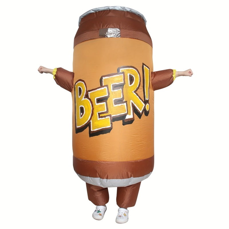 Adult Inflatable Beer Can Costume - Suitable for Carnivals Parties And ...