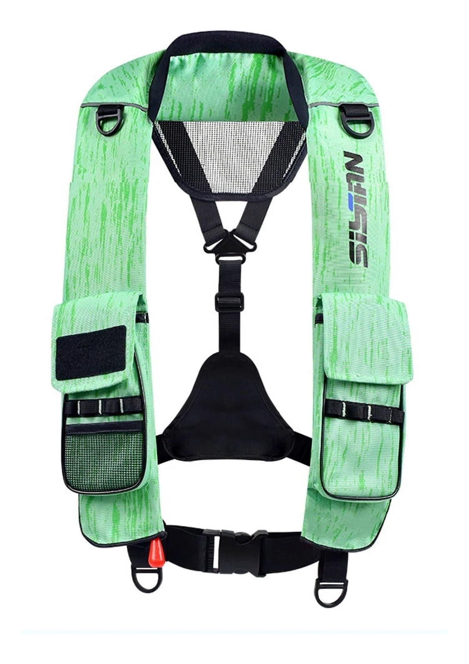 Adult Inflatable Life Jacket for Water Sports and Boating, Portable ...