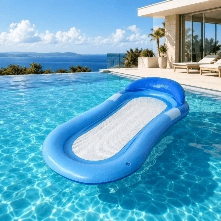 Adult Inflatable Pool Float Raft, Inflatable Tanning Pool Lounger Float ...