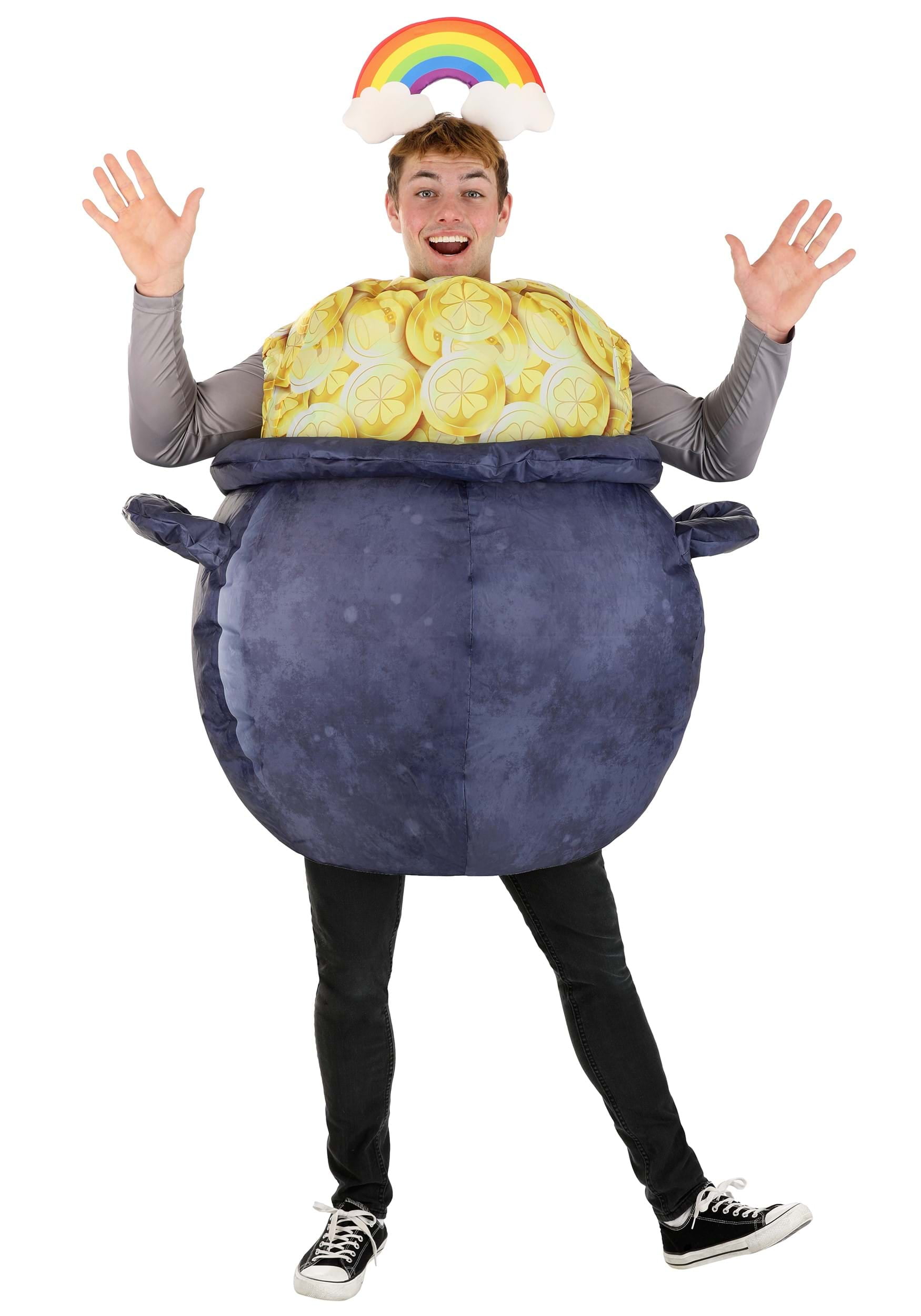 Adult Inflatable Pot of Gold Costume - Walmart.com