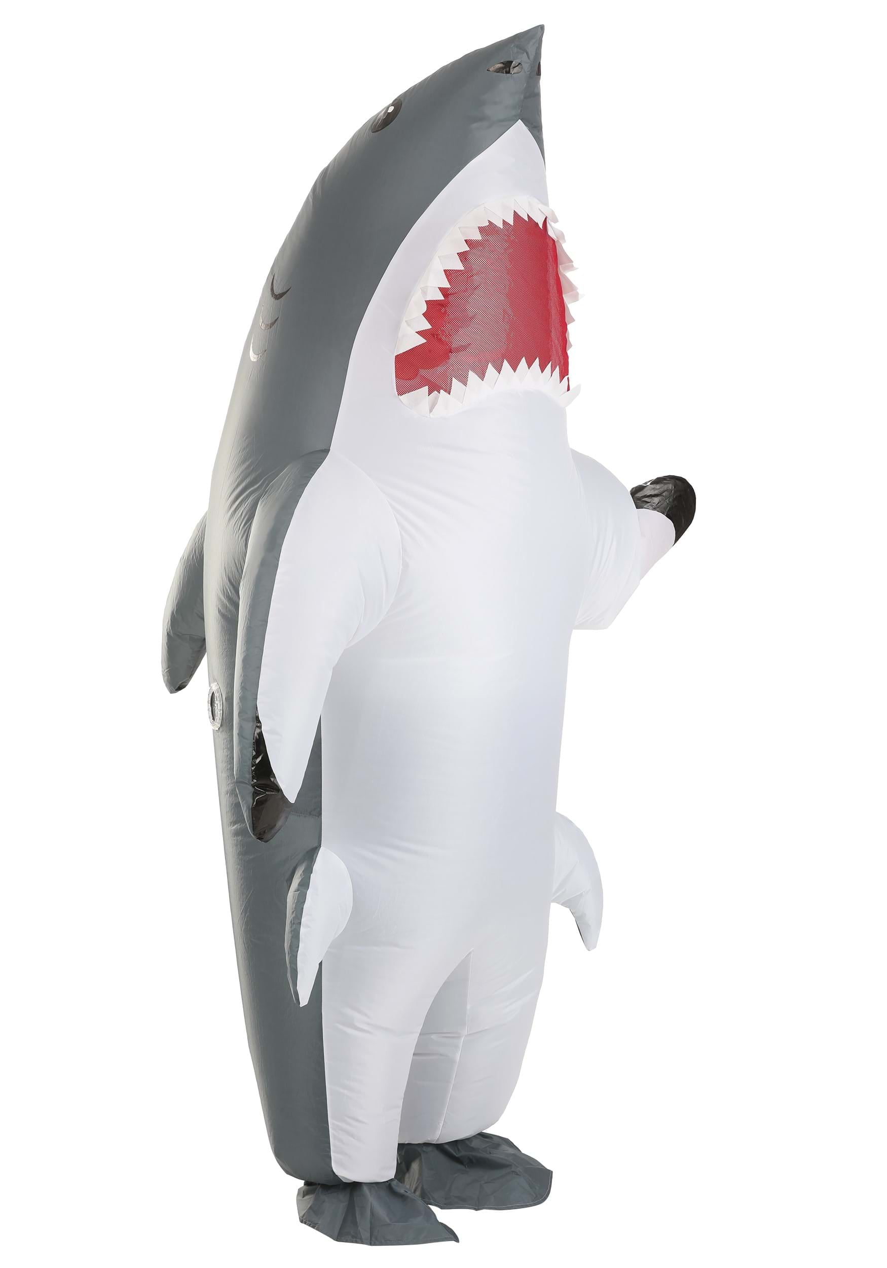 Adult Inflatable Shark Costume - Walmart.com