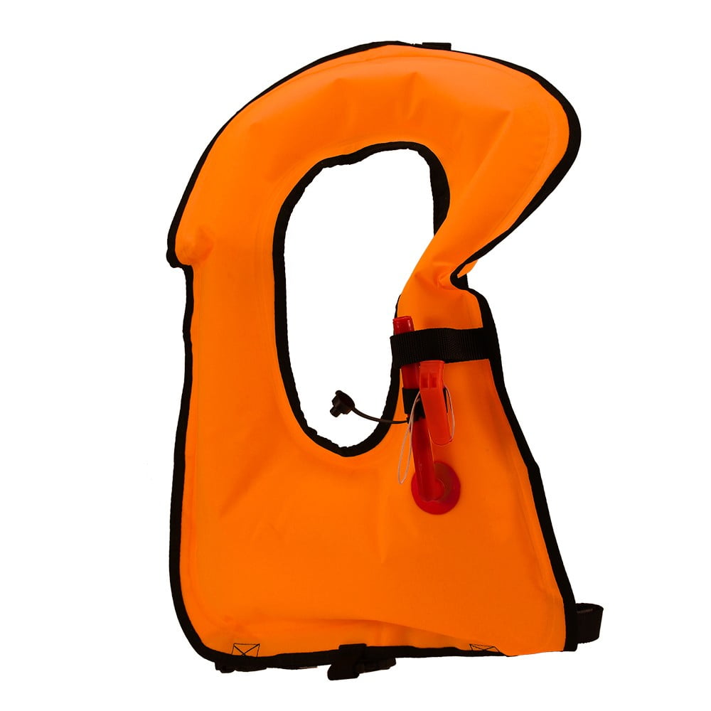 Adult Inflatable Snorkel Vest Life Jacket Safety Floatation Device ...