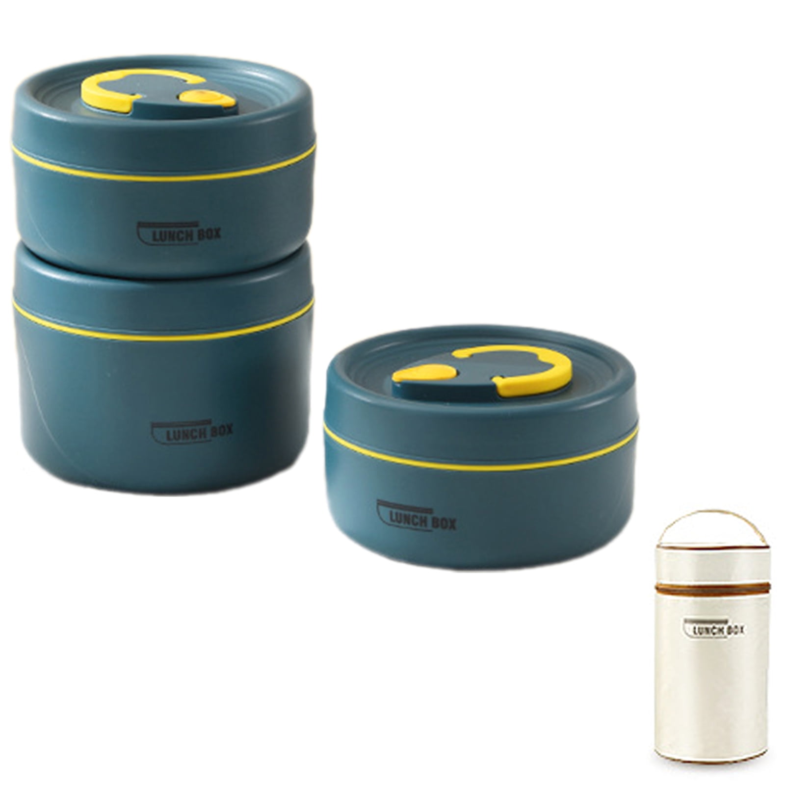 Adult Insulated Box with Thermal Pouches Hot Stainless Steel Lunch Box ...