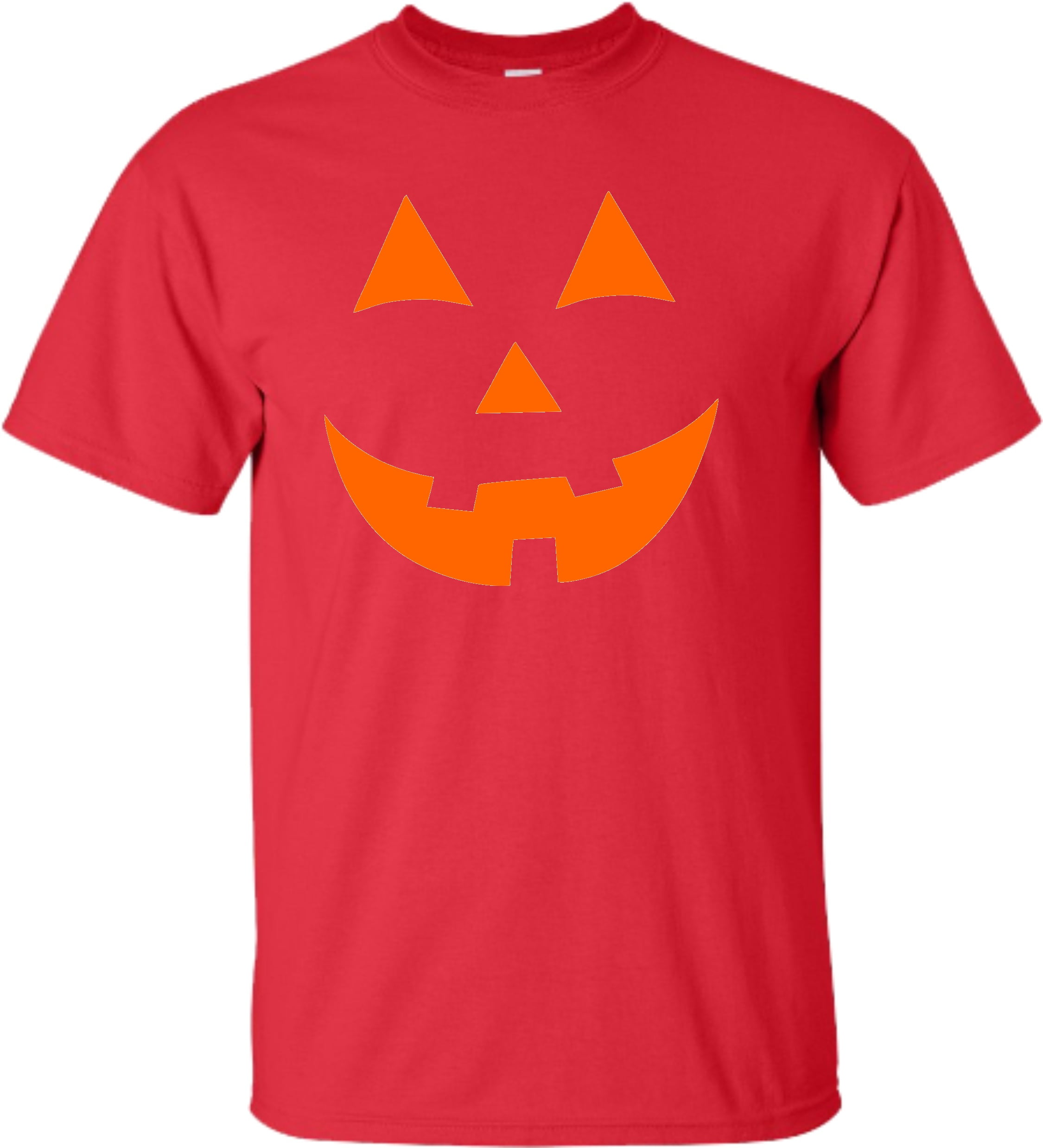 Adult Jack O Lantern Pumpkin Face Halloween Funny T-Shirt - Walmart.com