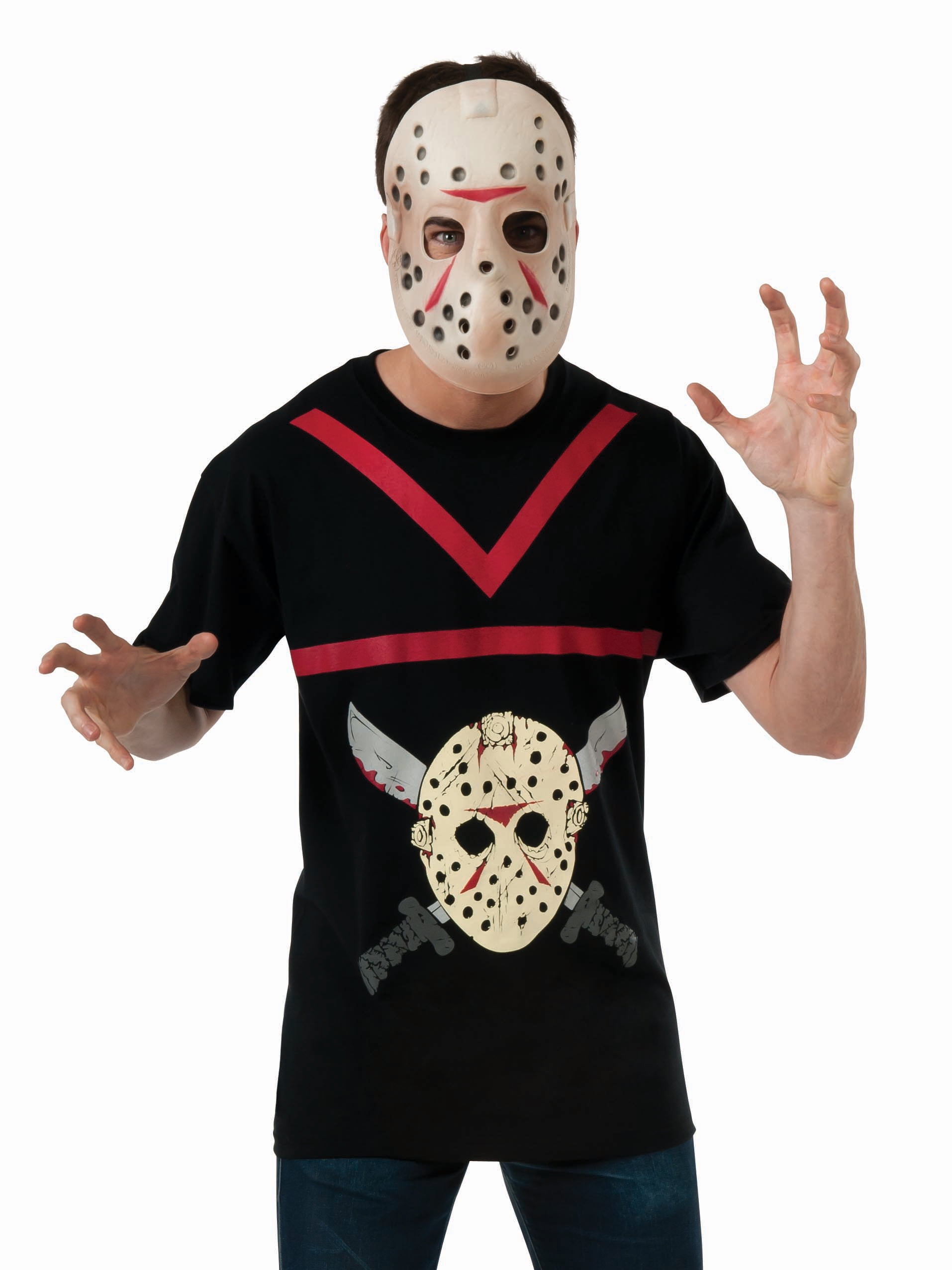 Adult Jason Shirt and Hockey Mask - Walmart.com