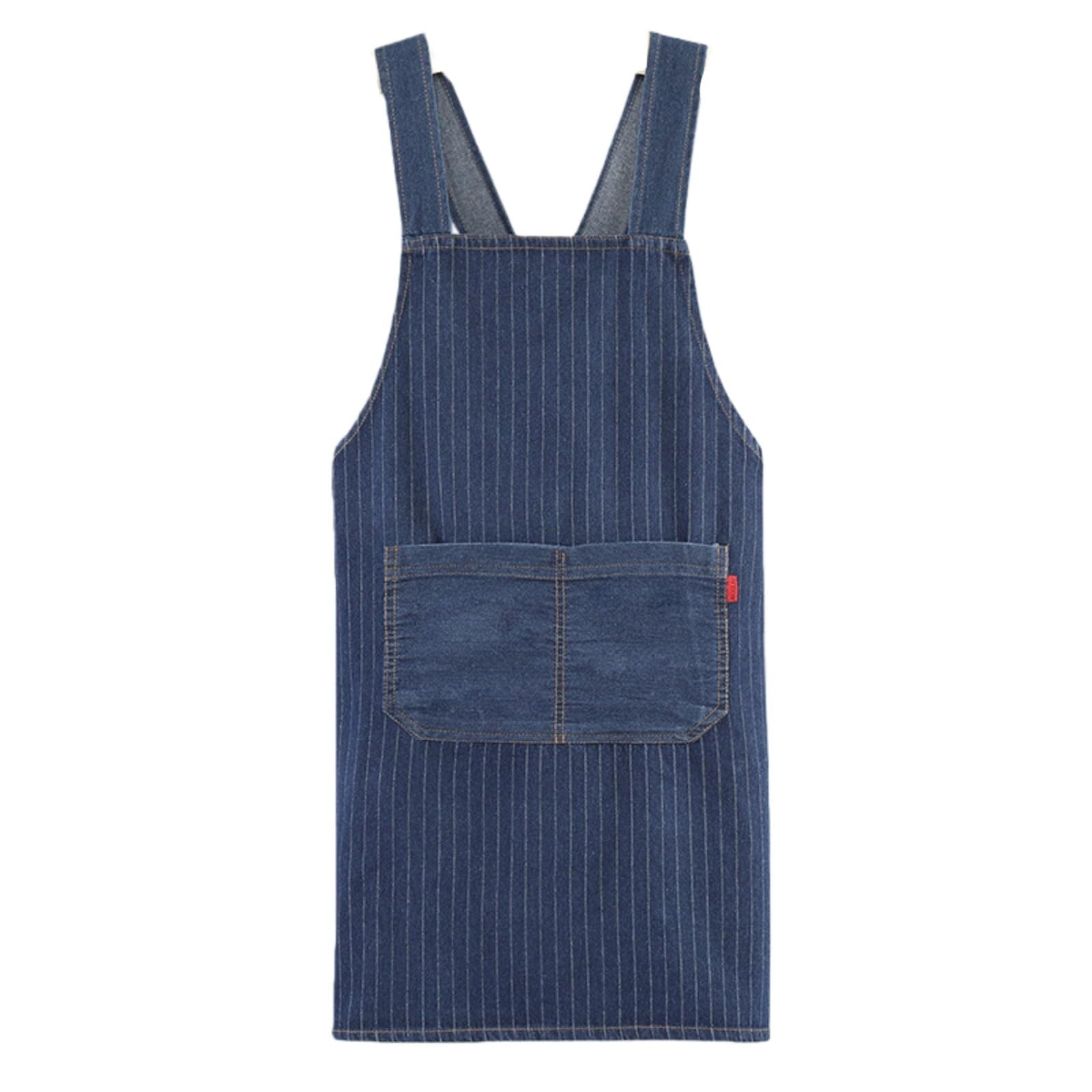 Adult Jour Apron - Lightweight Cotton Apron with Front Pocket, Cross ...