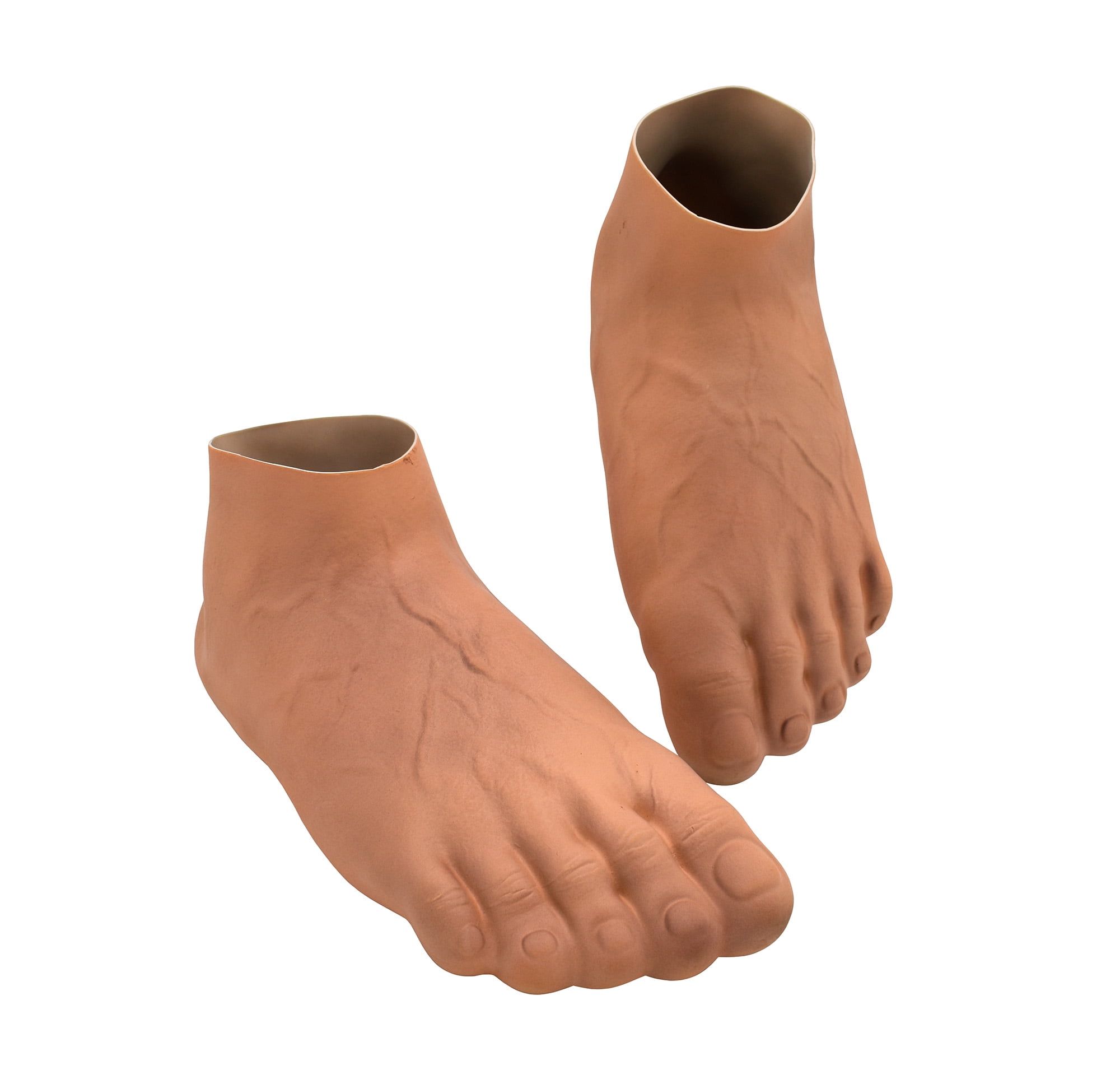 Adult Jumbo Barefoot Funny Slippers -Giant Caveman Foot Shoes ...