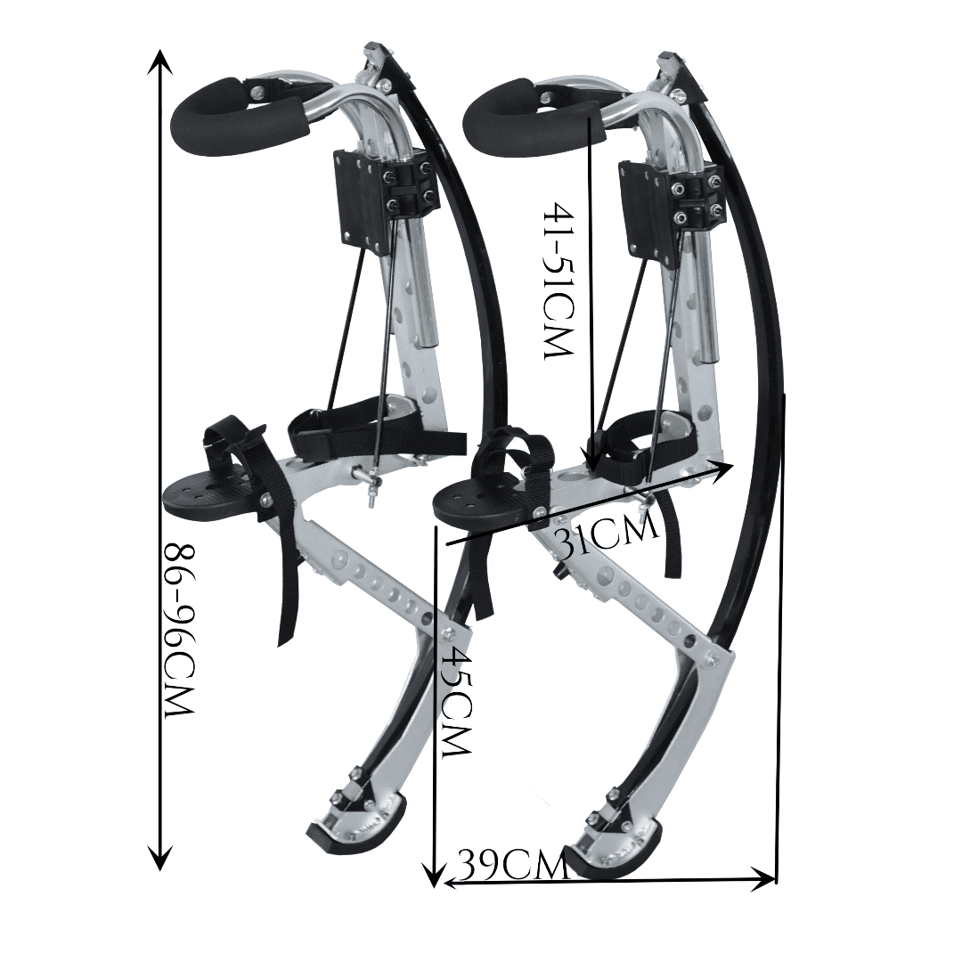 Adult Jumping Stilts for Fitness Exercise 70-90KG Capacity 7KG Weight ...