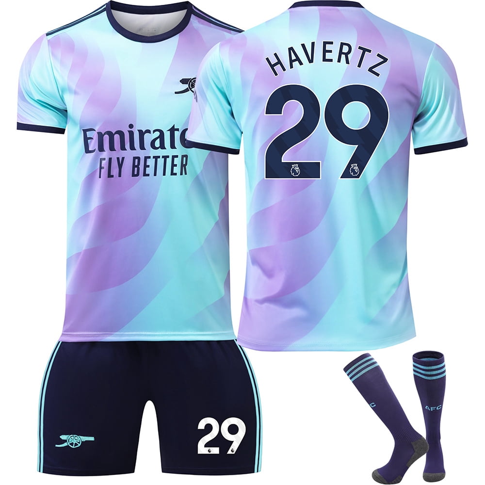 Adult/Kids 2425 NEW Arsenal 2nd Away HAVERTZ No.29 Football Jersey ...