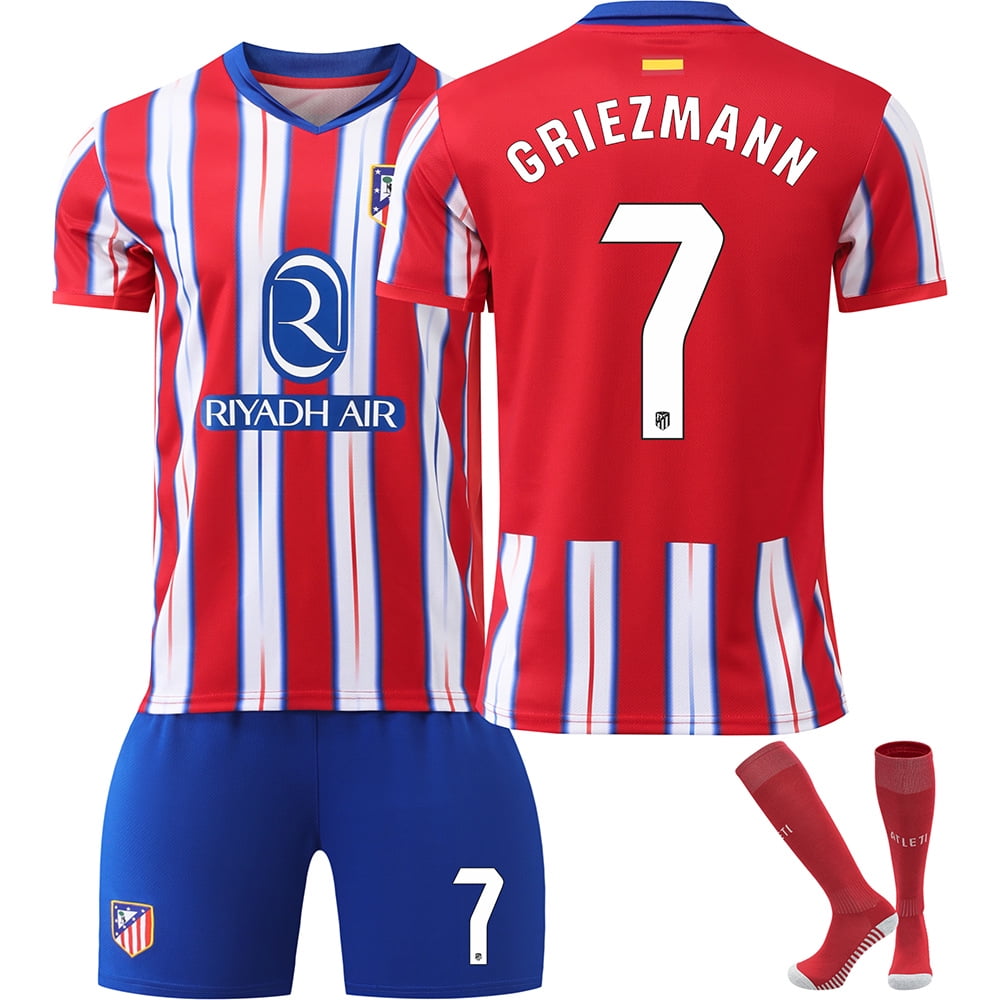 Adult/Kids 2425 NEW Atletico Madrid Home GRIEZMANN No. 7 Football ...