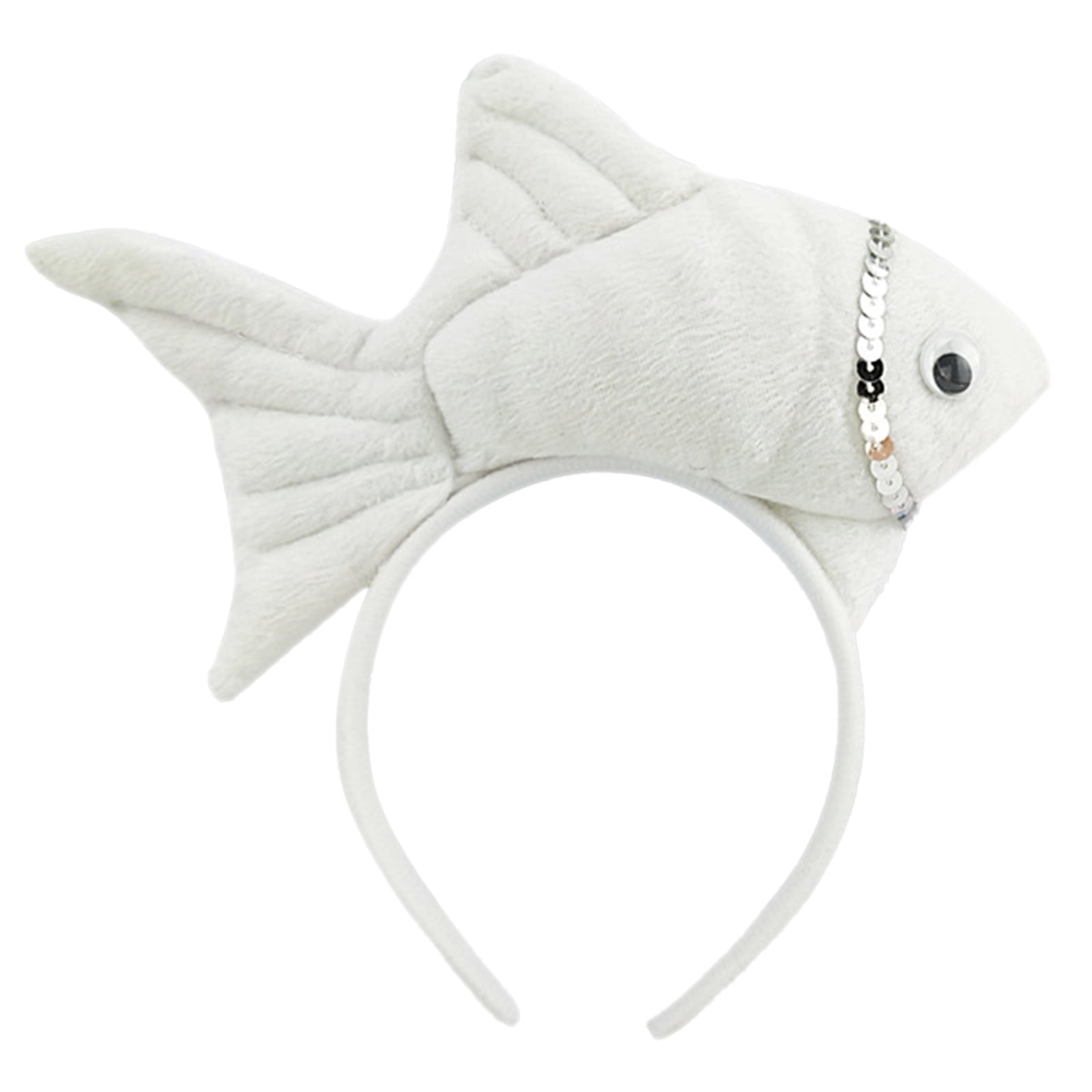 Adult Kids Cartoon Stuffed Fish Shape Headbands Woman SPA Hair Hoop ...