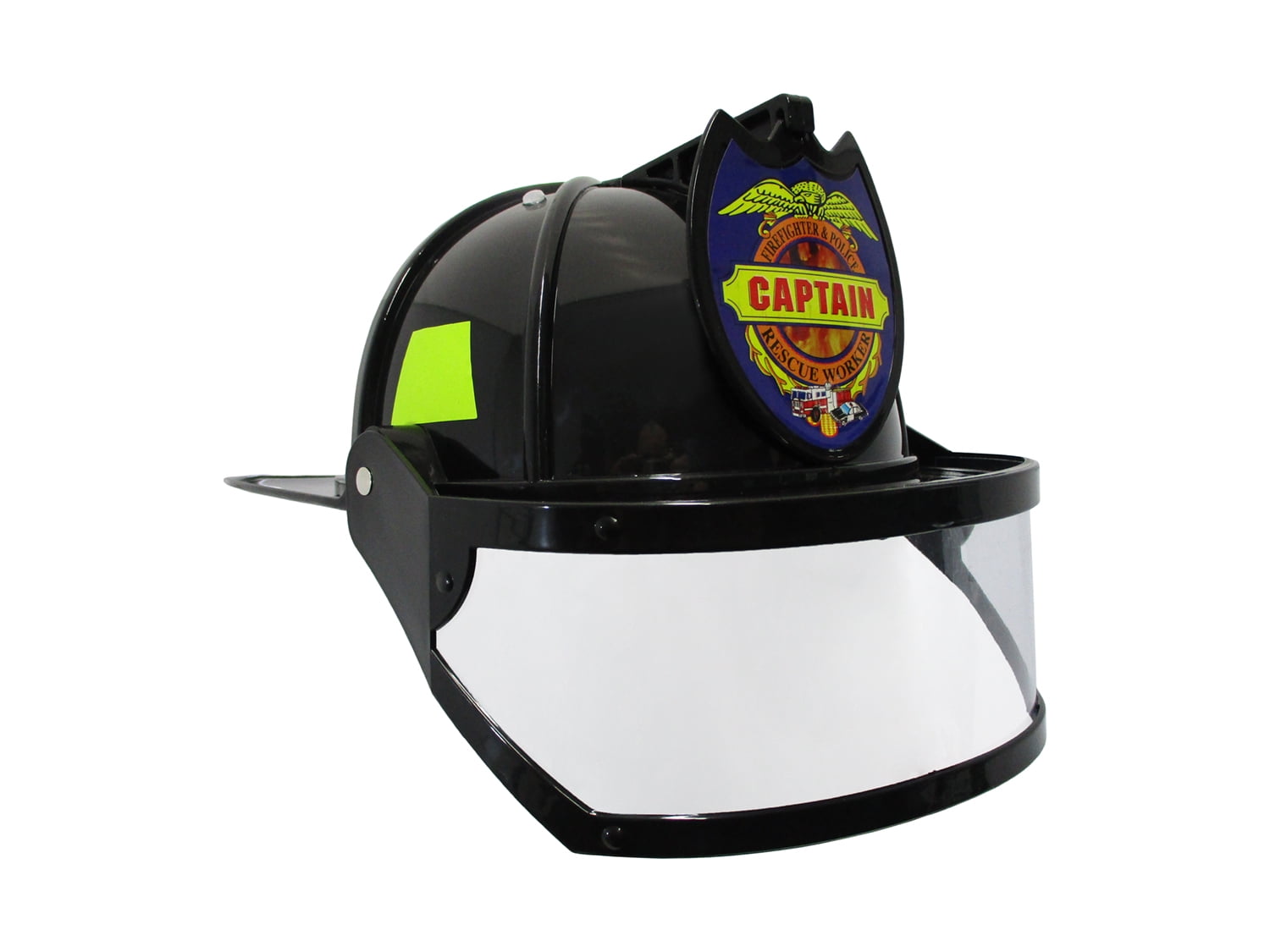 Adult Kids Plastic Chief Firefighter Fireman Helmet with Visor Costume ...