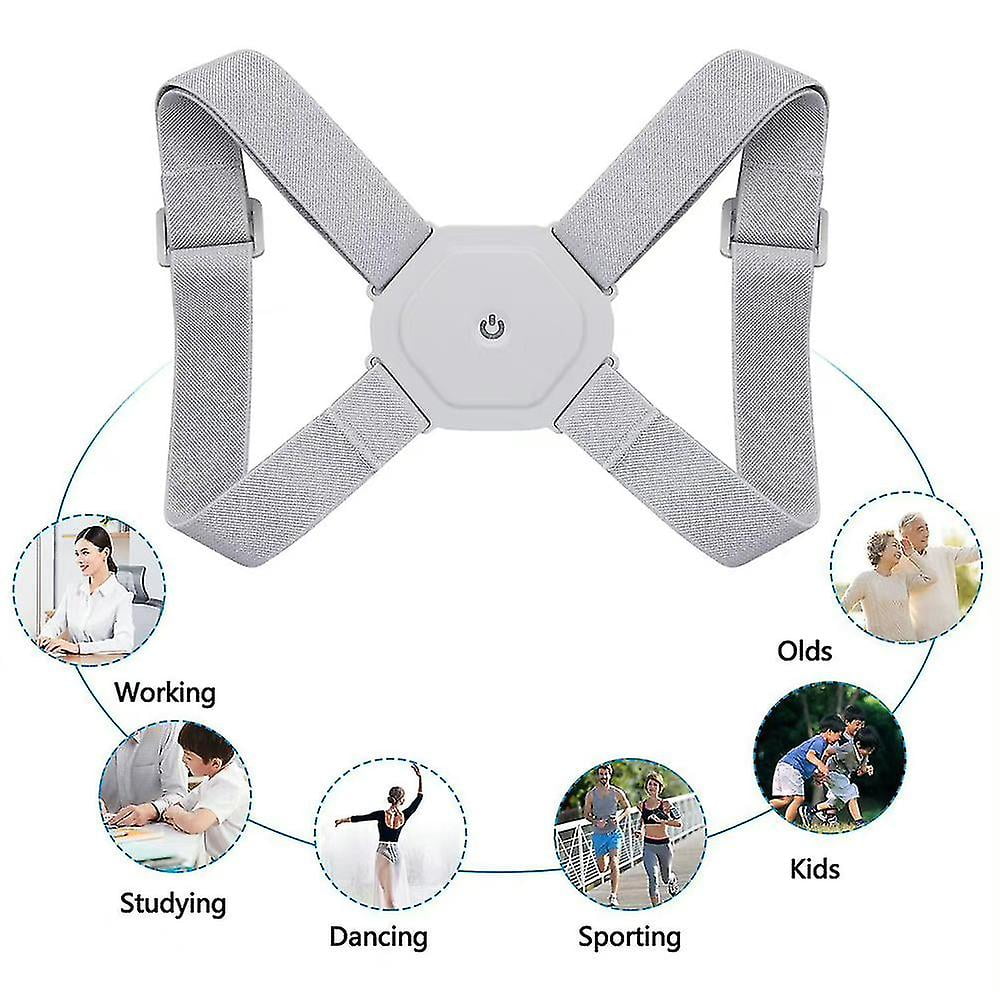 Adult Kids Posture Corrector With Smart Sensor Vibration Reminder ...