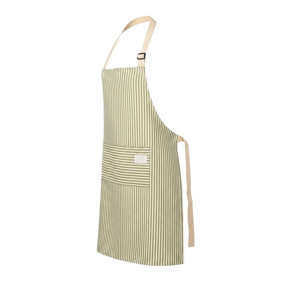 Adult Kitchen Apron, Striped for Cooking, Sleeveless Smock Apron with ...