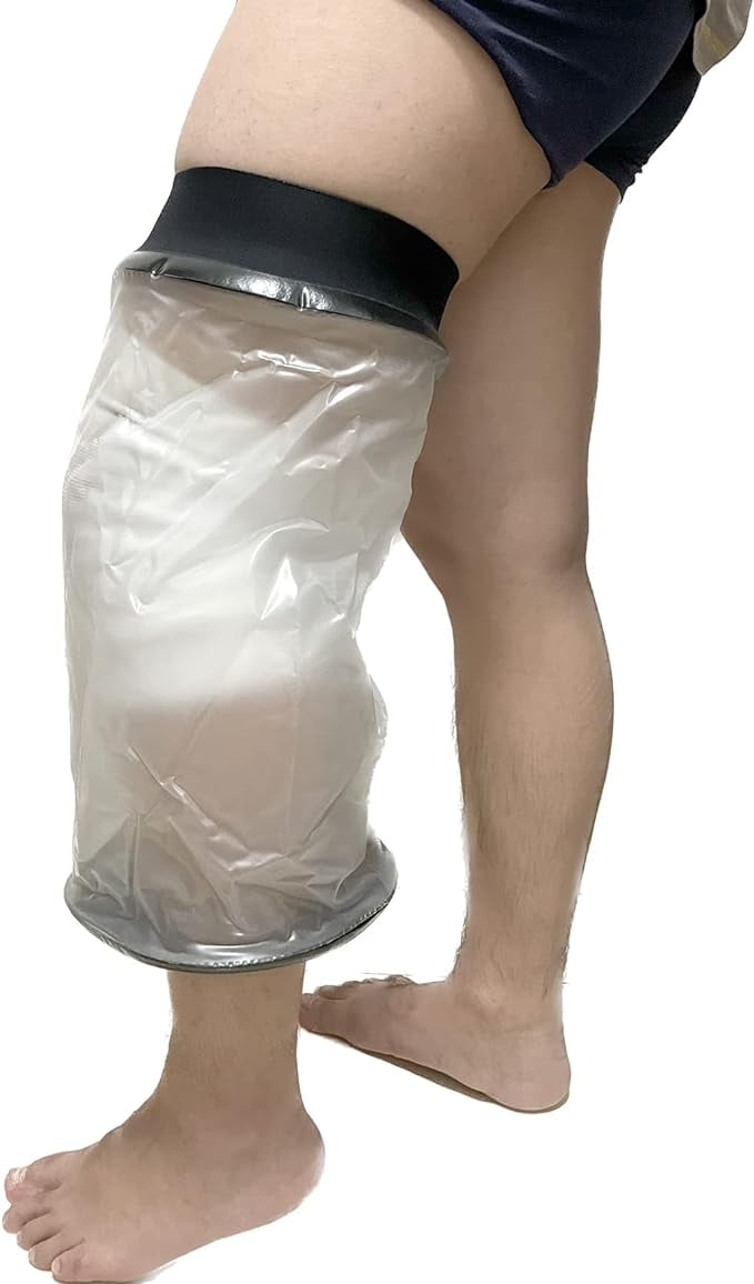 Adult Knee Cast Cover Shower Waterproof Knee Surgery Shower Cover ...