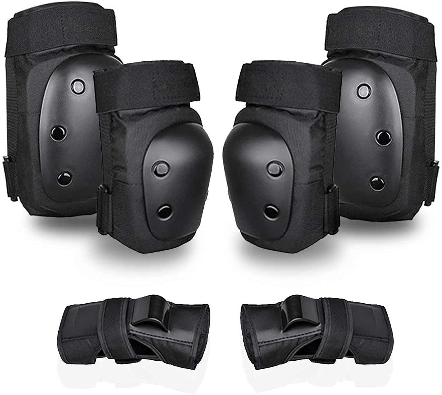 Adult Knee Pads Elbow Pads Wrist Guards for Adult Kids 6 in 1 ...