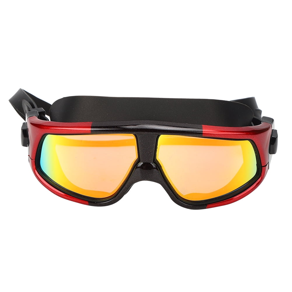Adult Large Frame Waterproof Antifog Swimming Goggles Electroplate ...