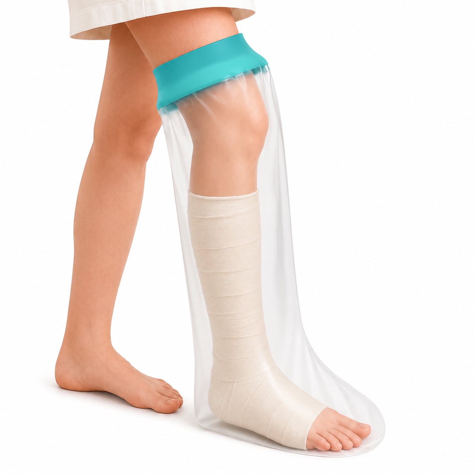 Adult Leg Cast Cover for Shower, Waterproof Foot Protector Boot, Knee ...